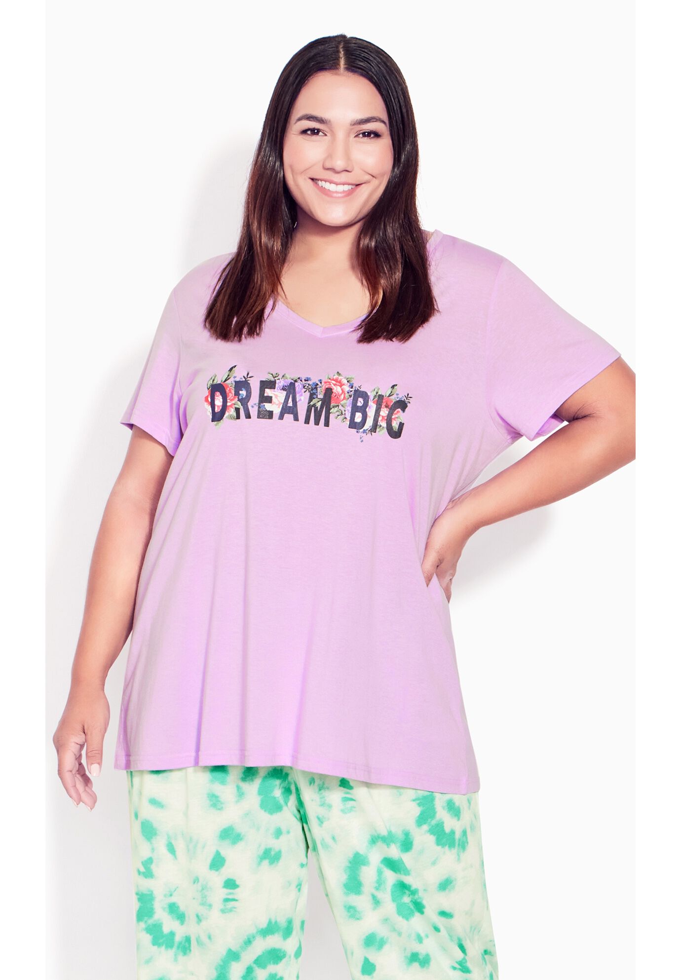 Dream Big Sleep Top | Catherines