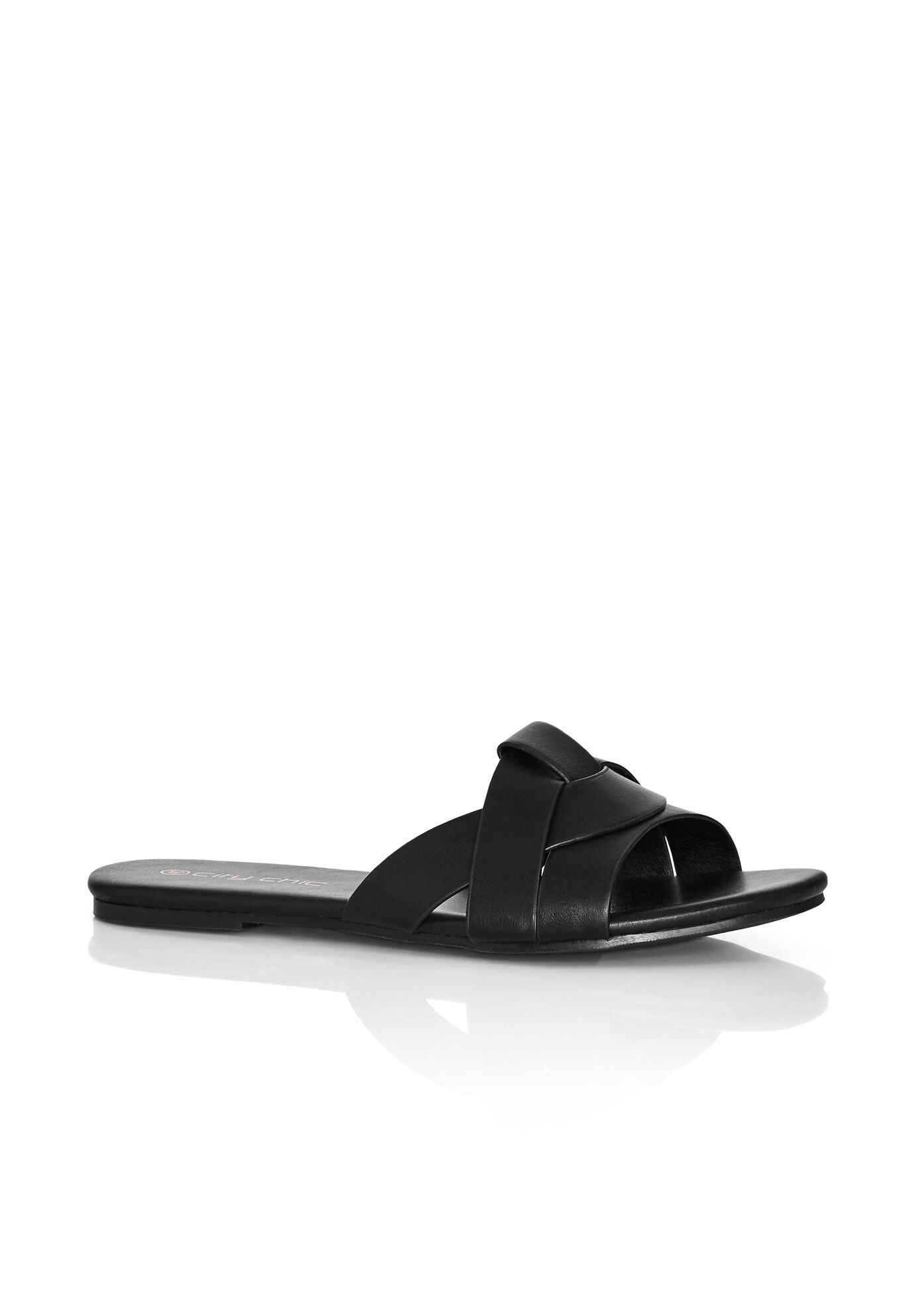 WIDE FIT Spark Slide - black | Catherines