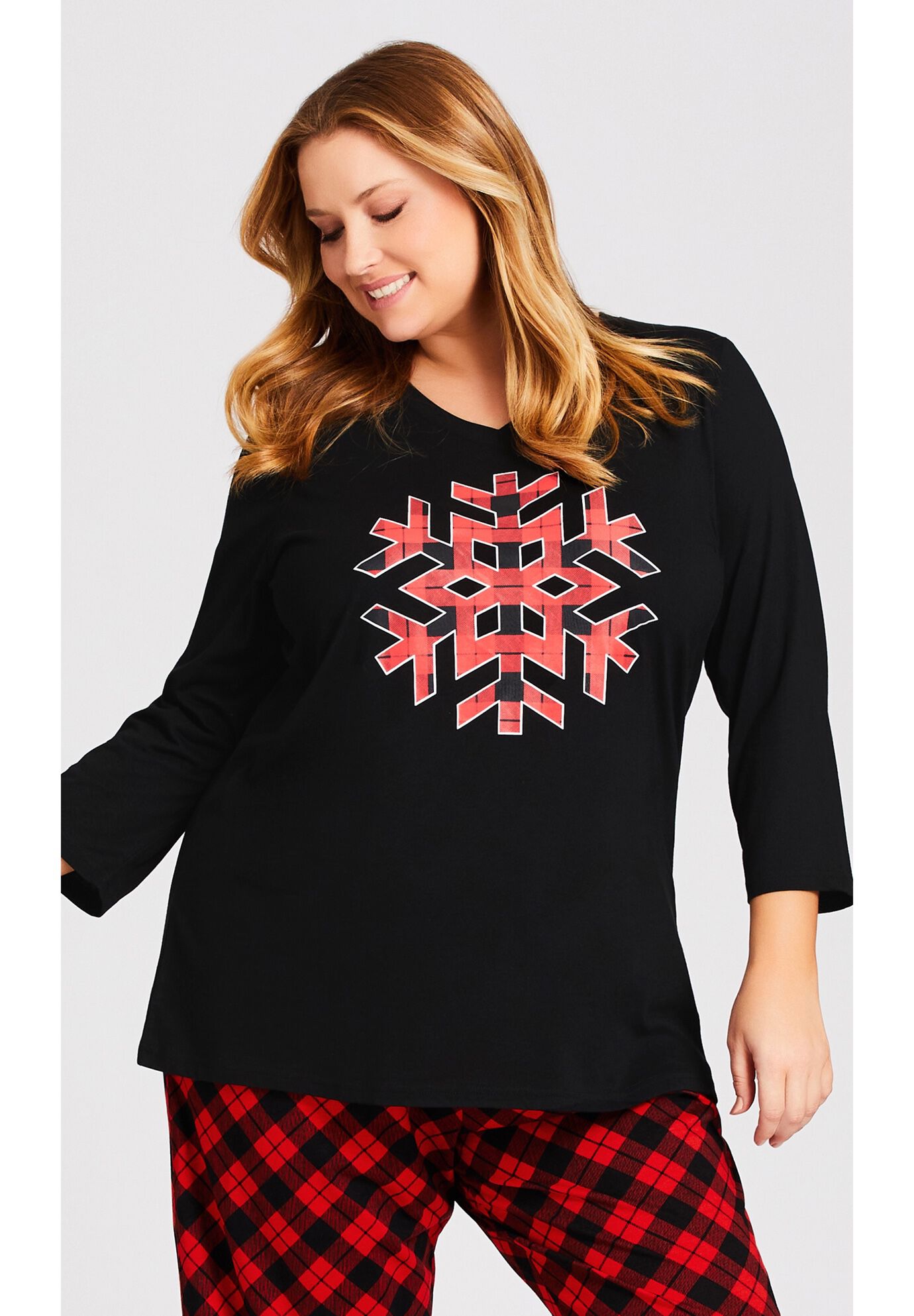 Snowflake Sleep Top | Catherines