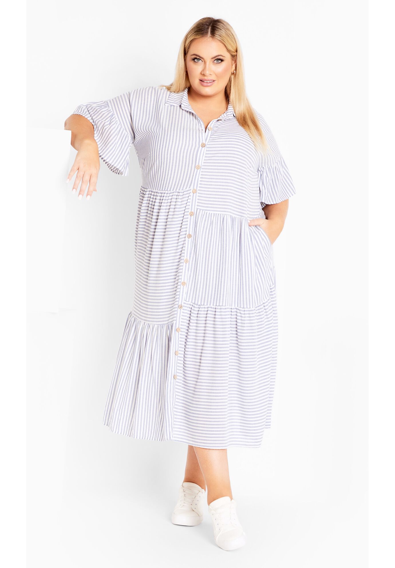 Kaitlyn Stripe Dress | Catherines