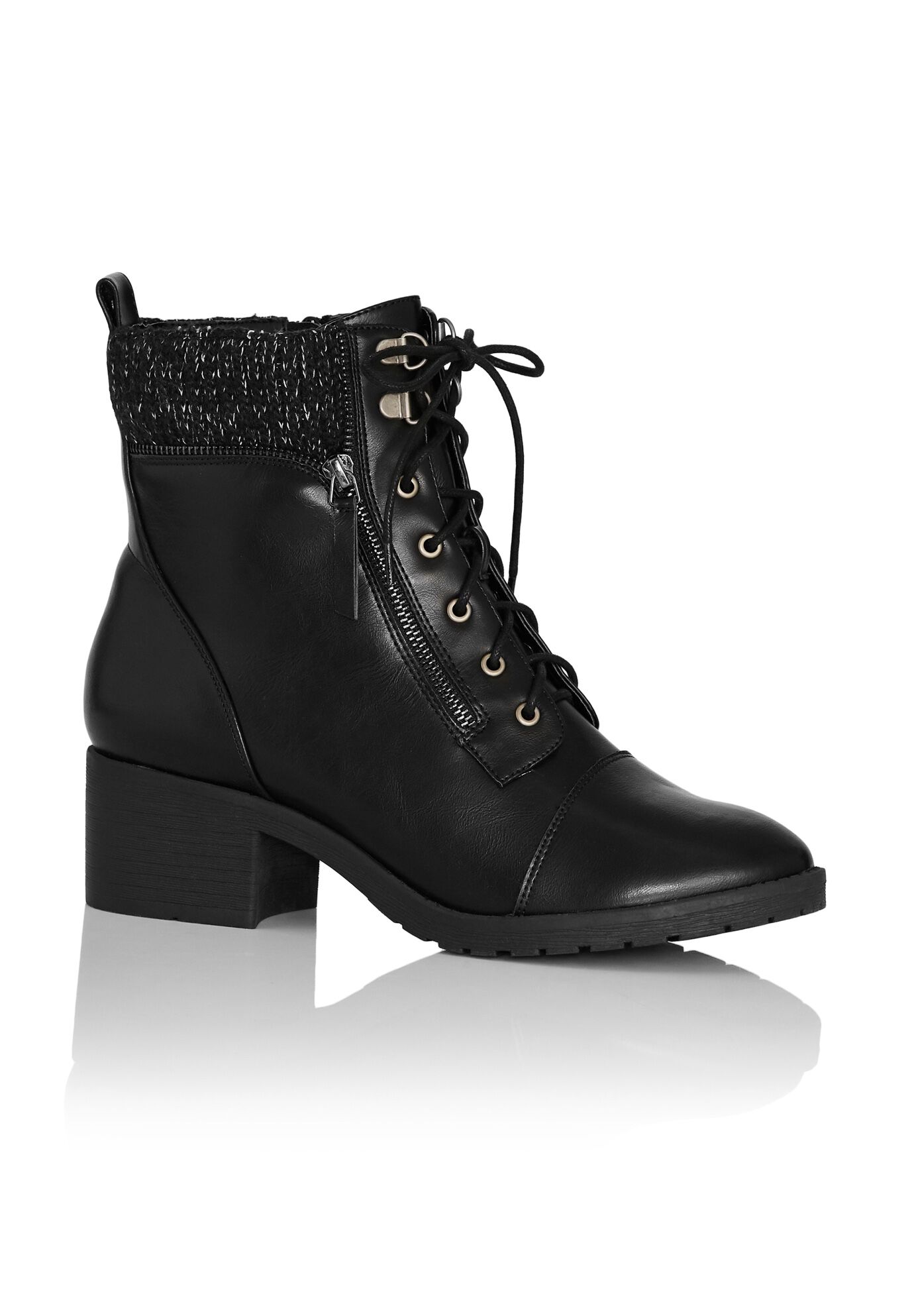 Rita Wide Width Brown Ankle Boot | Catherines