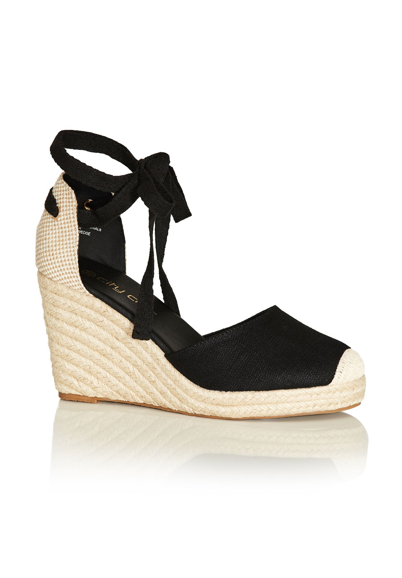 Sage Wedge - black | Catherines