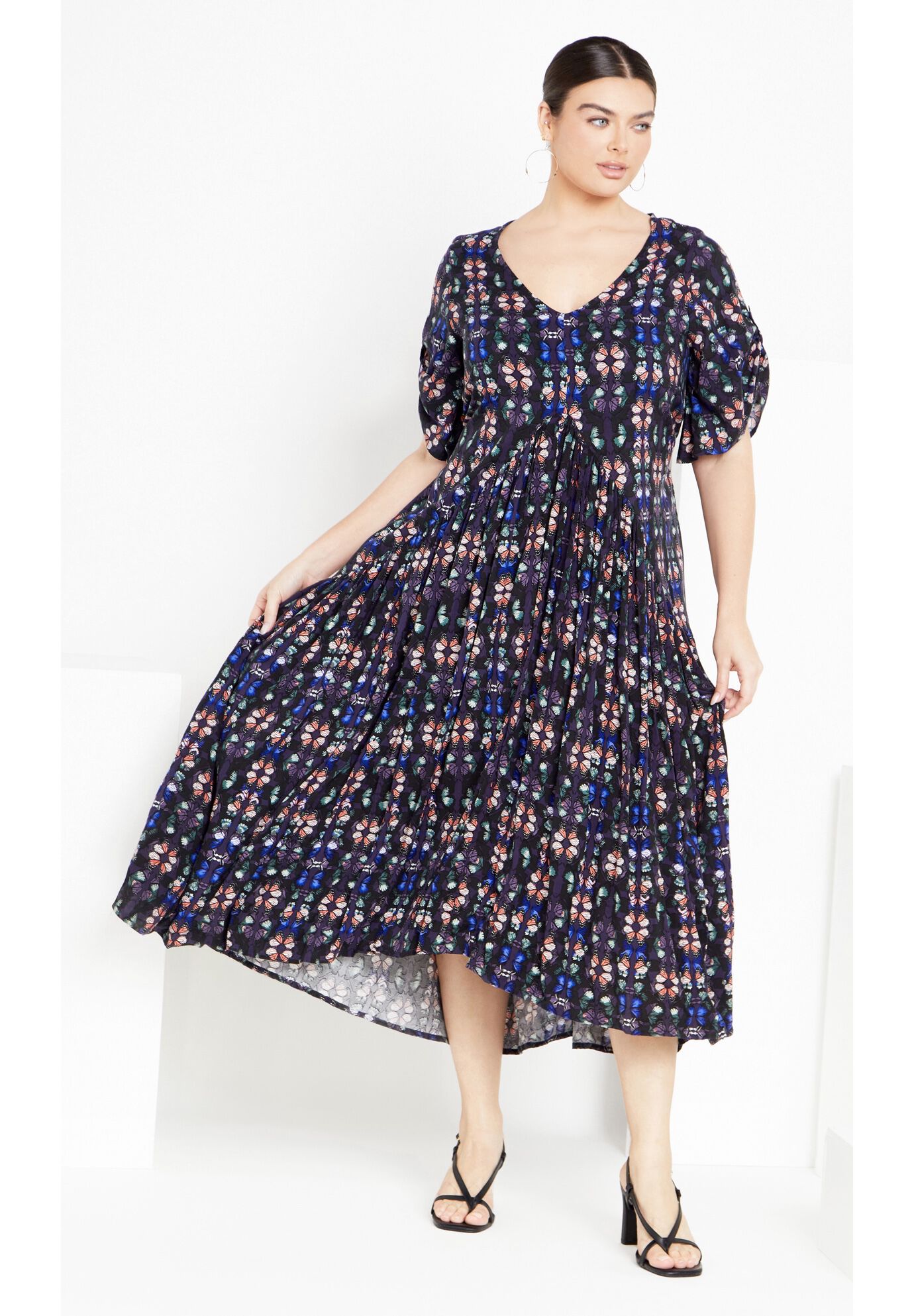 Val Print Dress | Catherines