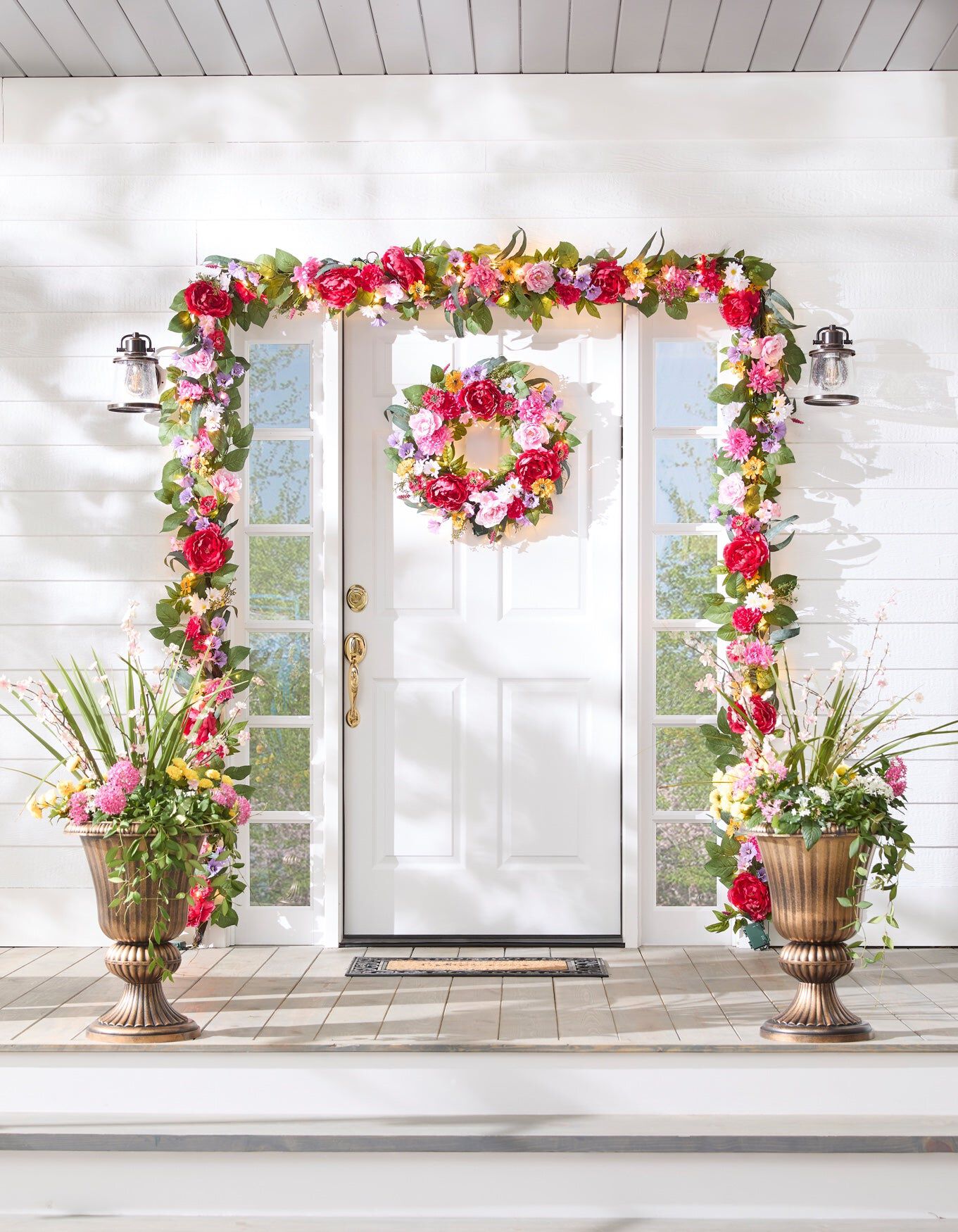 6’ Pre-Lit Mia Spring Garland | Catherines
