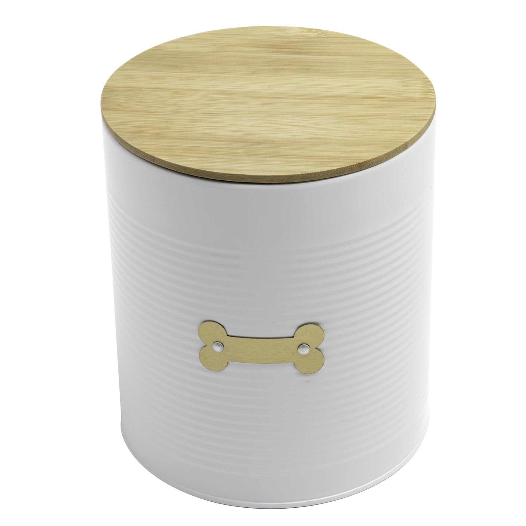 Hector Pet Food Tin Storage Solution, White | Catherines