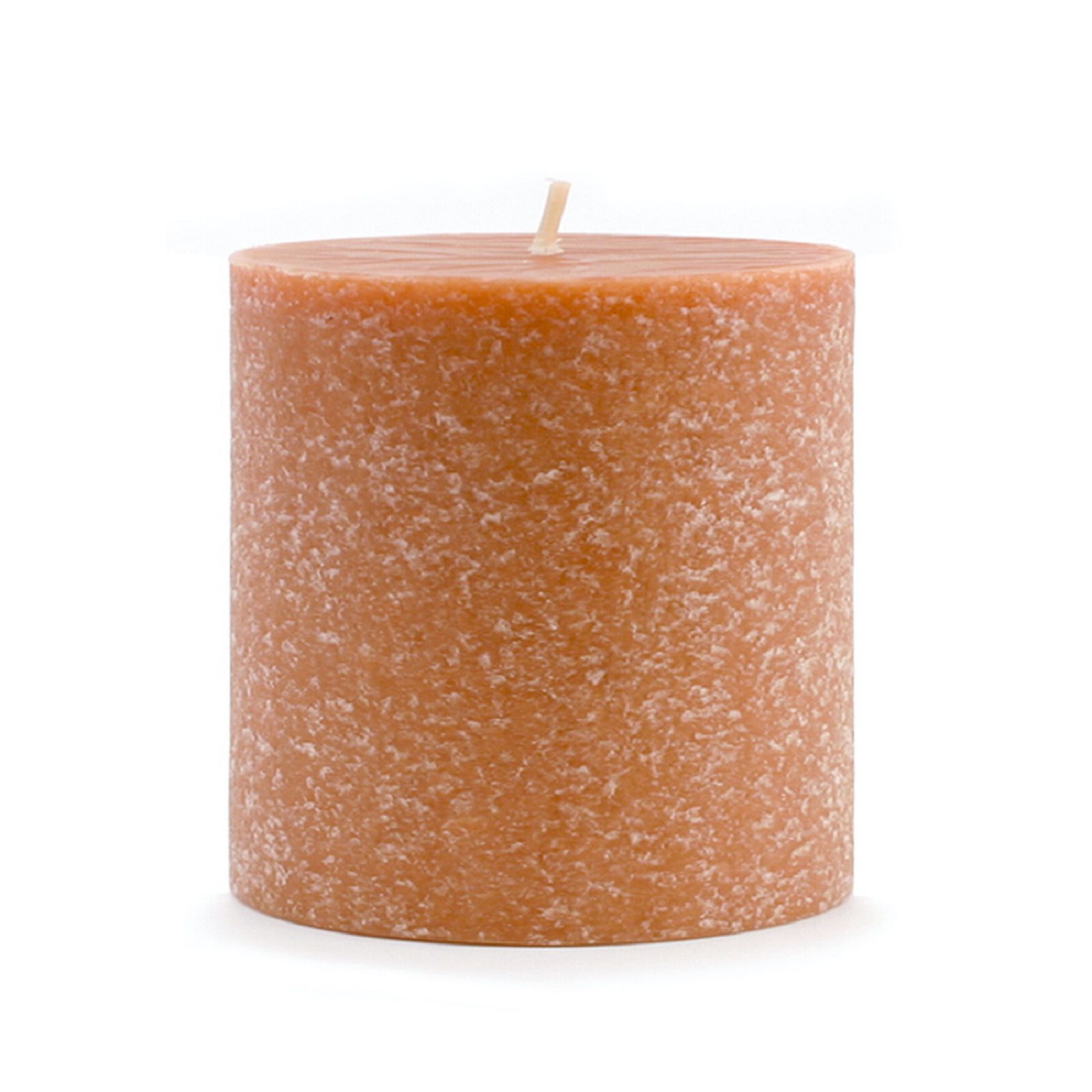 3" x 3" Rust Pillar Wax Candle, Rust | Catherines