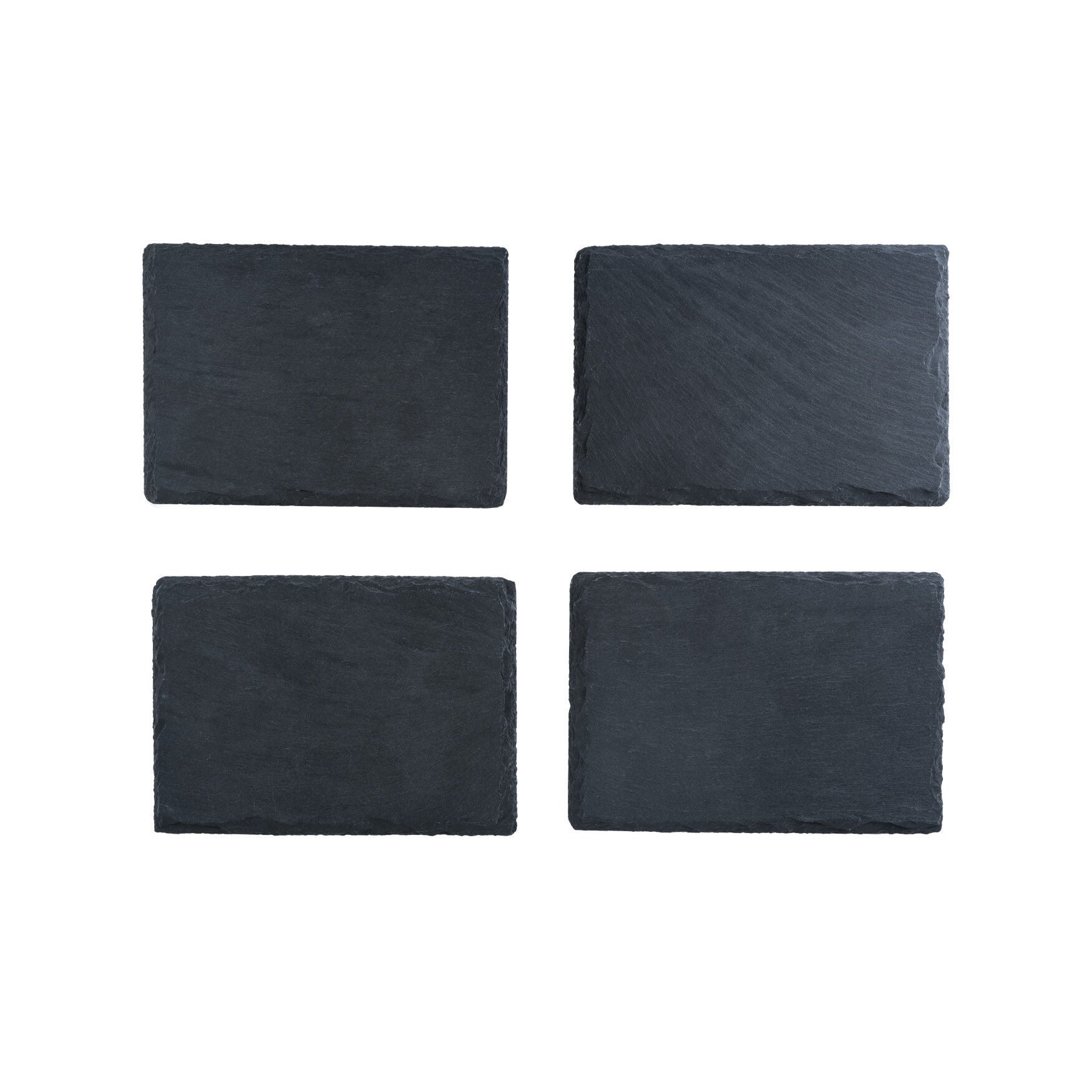 Slate Tapas Plate Set for Entertaining – Set of 4, Natural | Catherines
