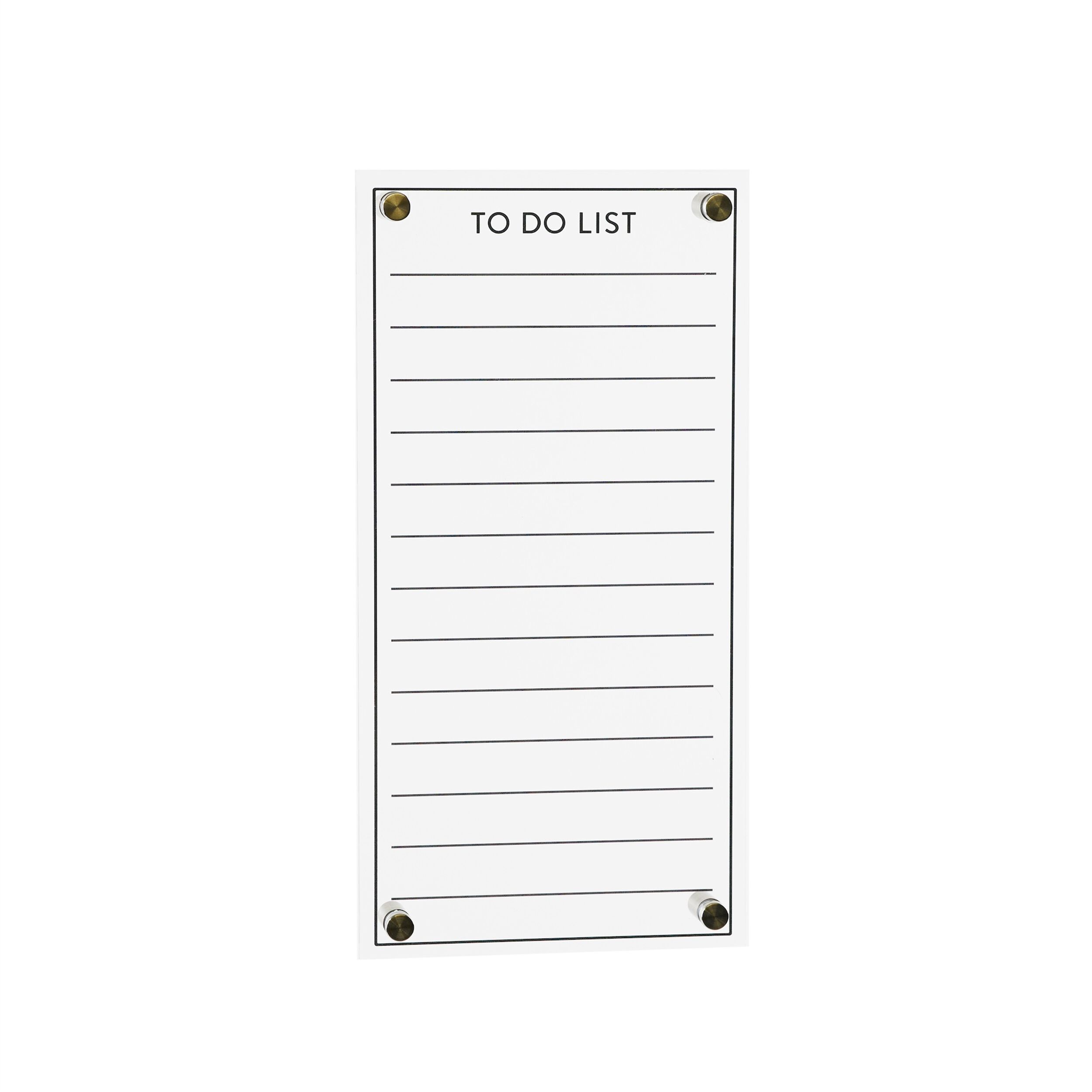 Acrylic Dry Erase To-Do List 13"H | Catherines