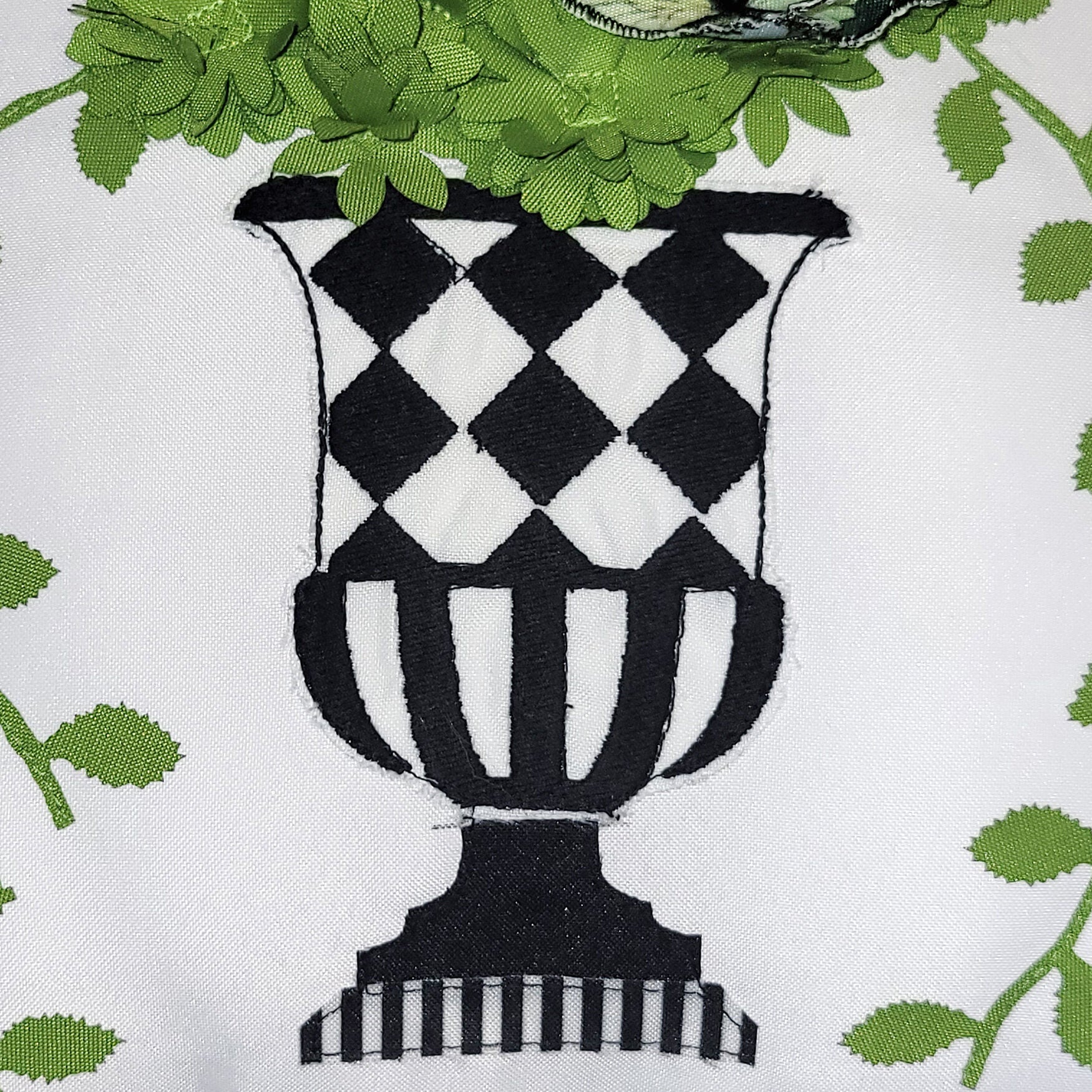 Outdoor Crowned Topiary Throw Pillow 20x20, 4450915 | Catherines