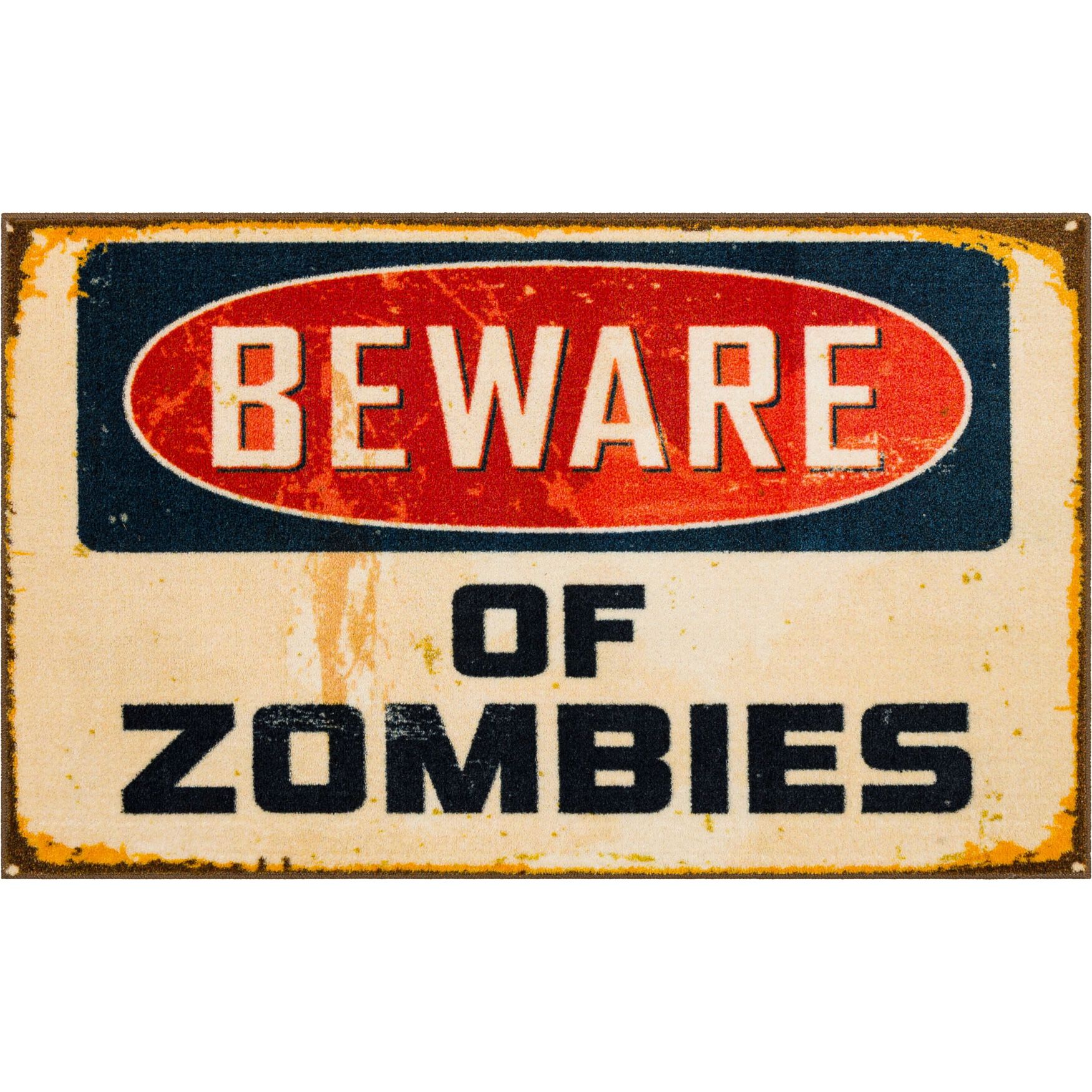 Beware of Zombies Kitchen Decorative Rug, 4495714 | Catherines
