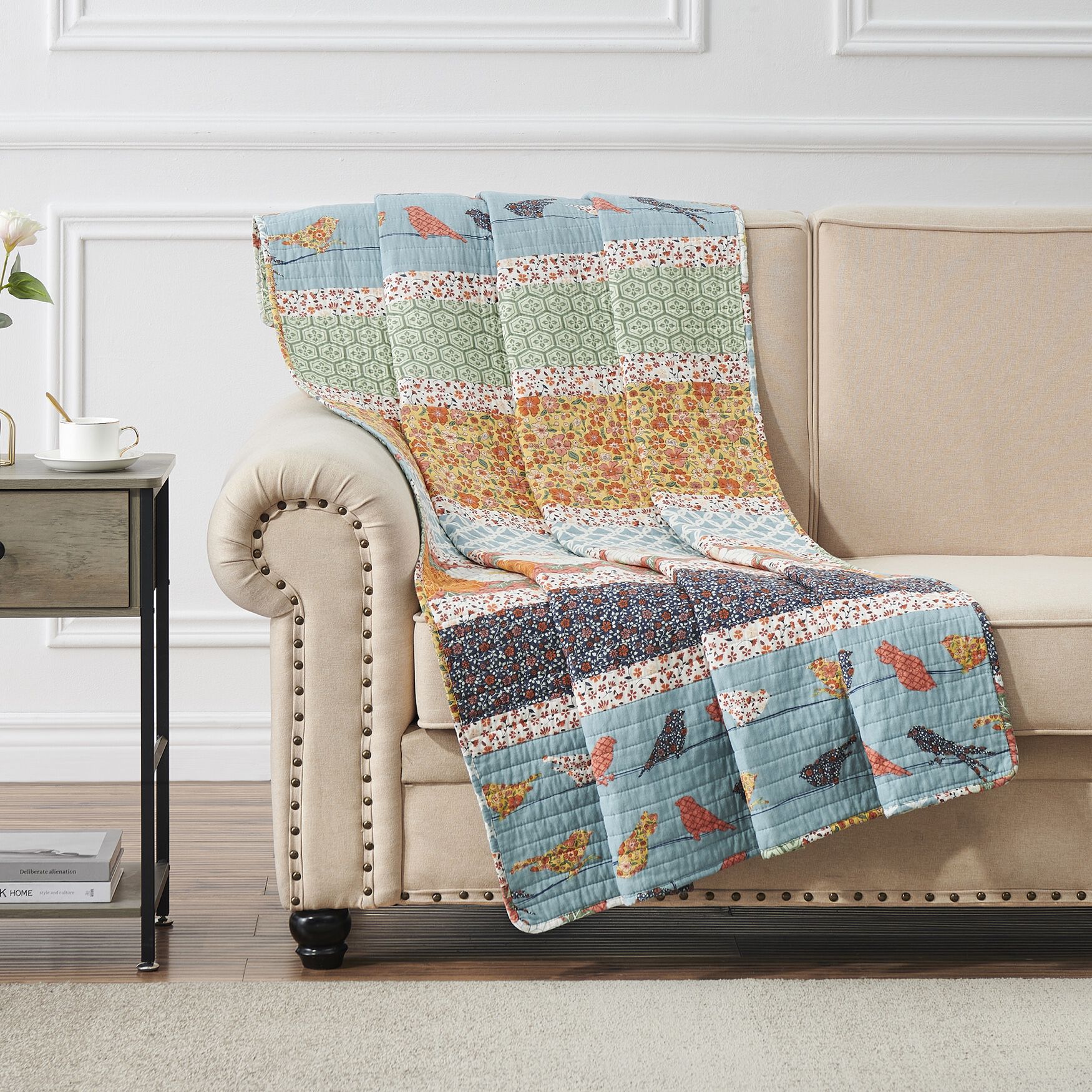 Penelope Throw Quilt - Striped Quilt Blanket, 4494238 | Catherines