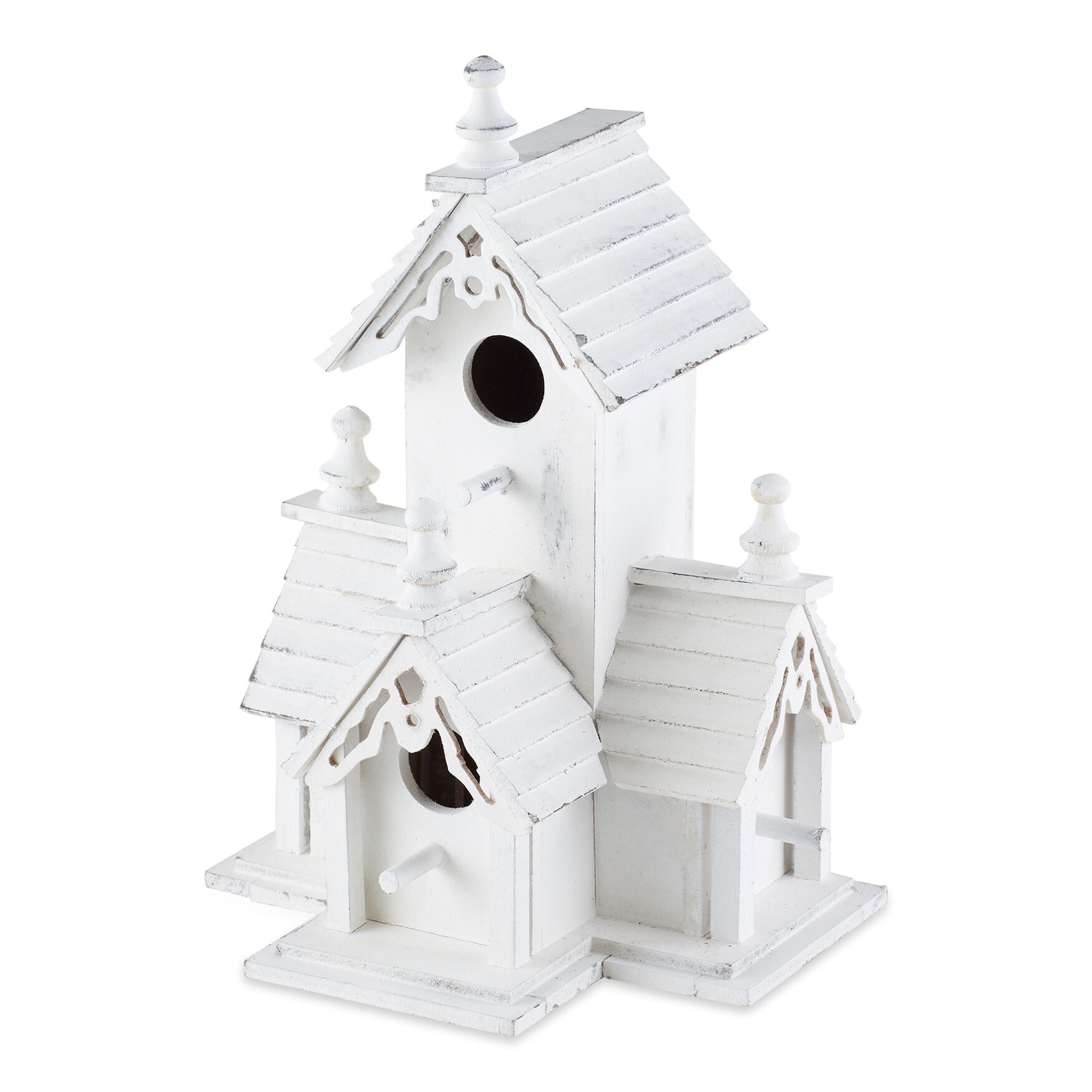 Elegant Victorian Birdhouse for Gardens, White | Catherines