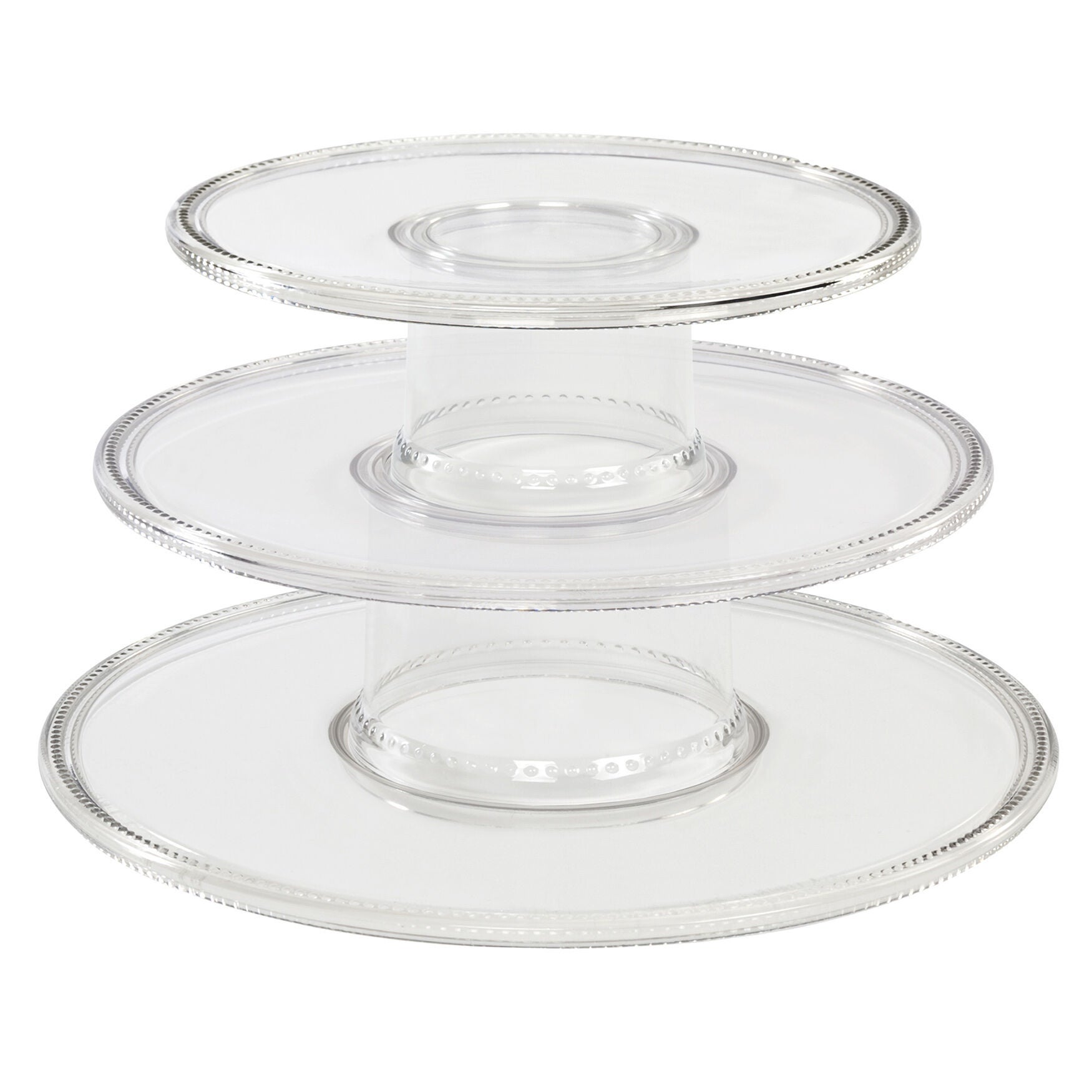 3 Tier Acrylic Serving Tower with Bowls, Clear | Catherines