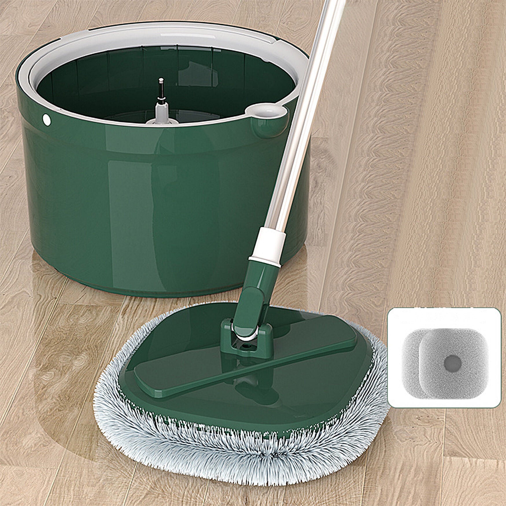 Effortless Smart Mop | 360° Rotating Microfiber, 4473805 | Catherines