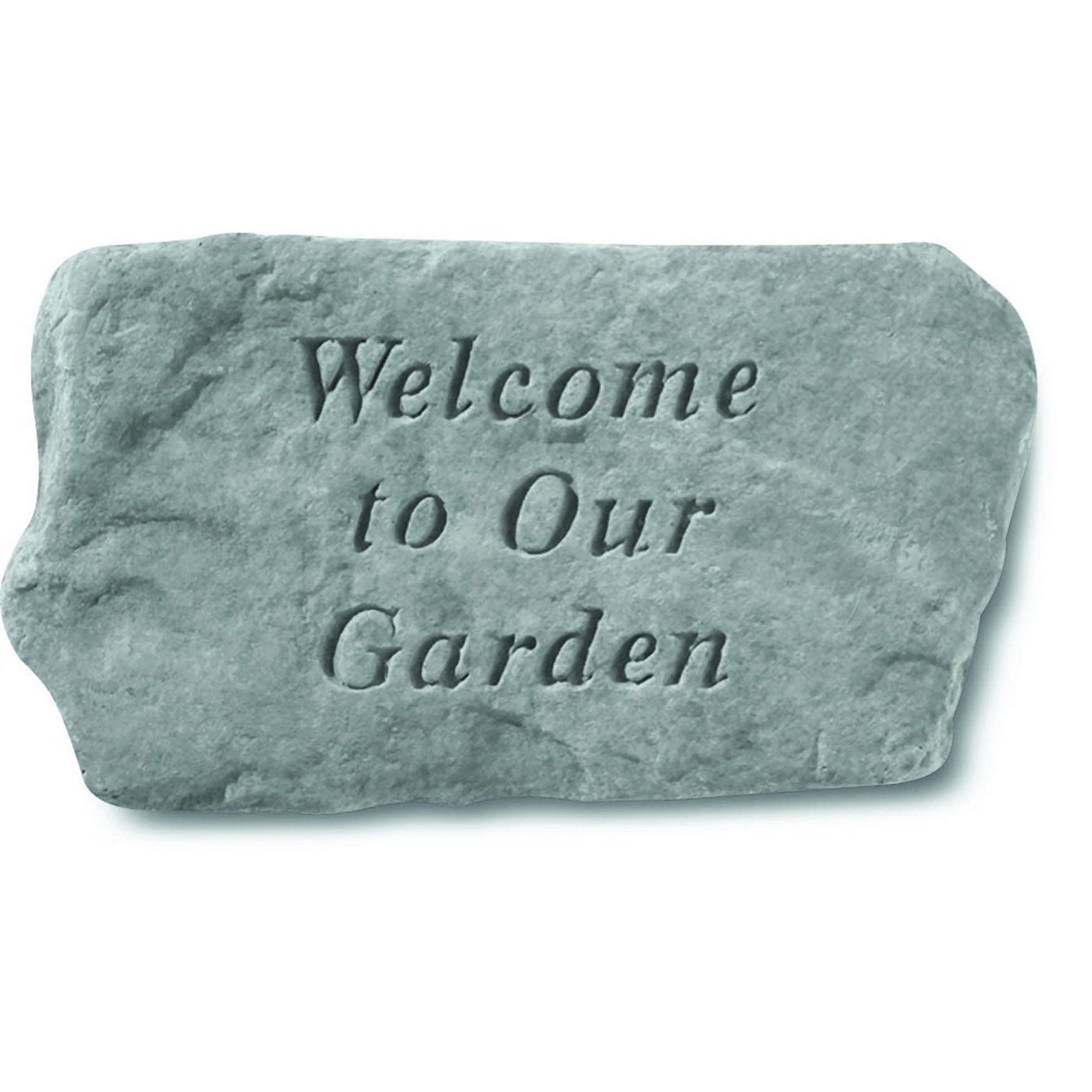 Welcome Garden Stone | Weatherproof Outdoor Decor, Grey | Catherines