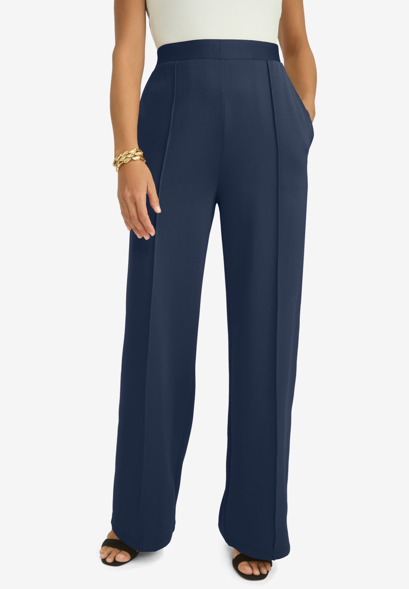 PerfectEase Wide Leg Pant | Catherines