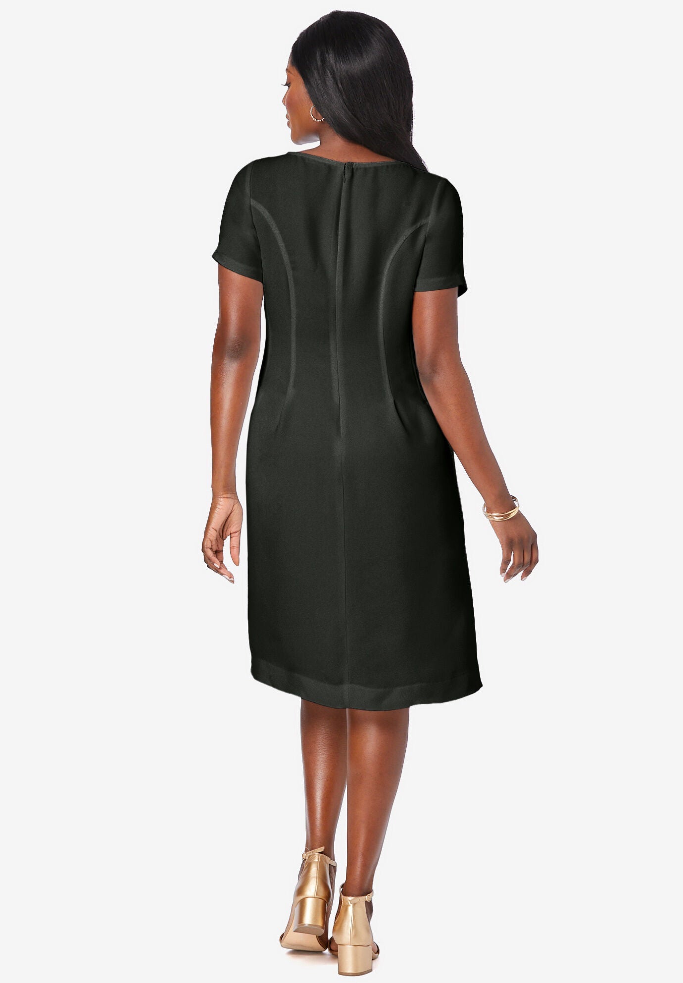 Fit & Flare Dress with Inverted Pleats, 44 Fit & Flare Dress with Inverted Pleats, 44