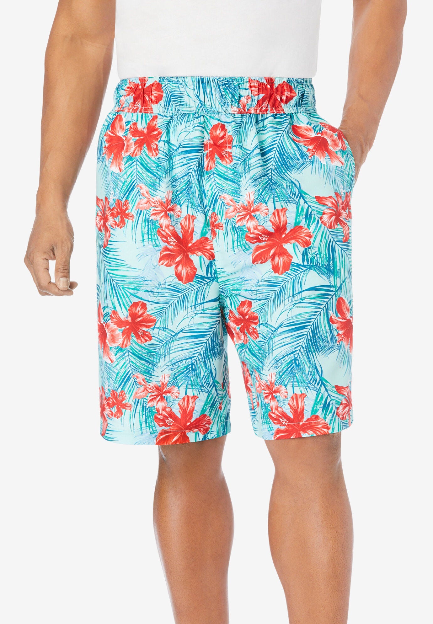KS Island™ Printed Swim Trunks | Catherines