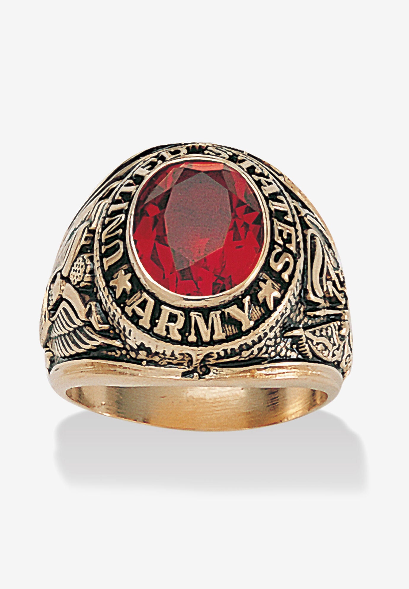 Gold-Plated Ruby United States Army Ring | Catherines