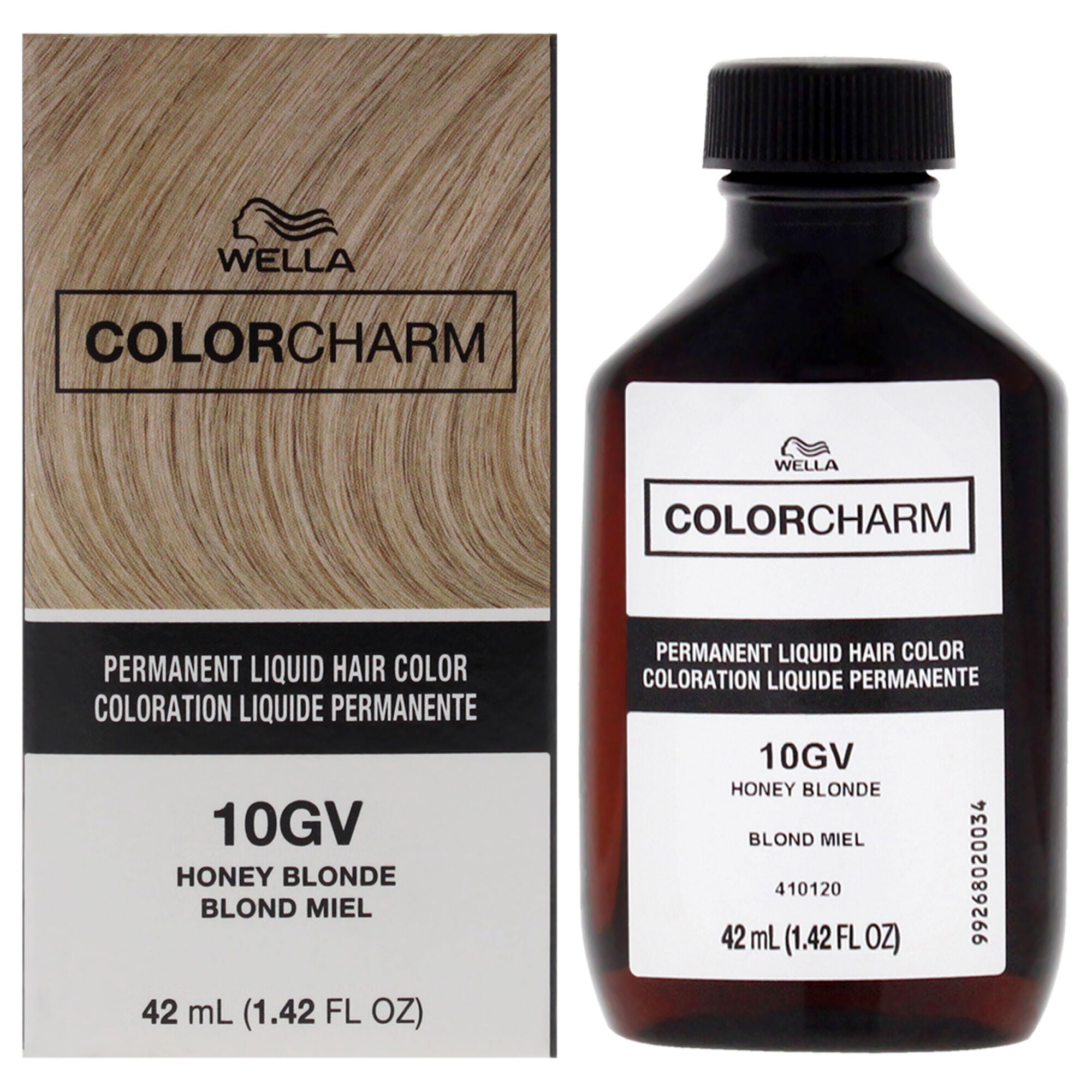 Color Charm Permanent Liquid Hair Color - 1036 10GV Honey Blonde by ...