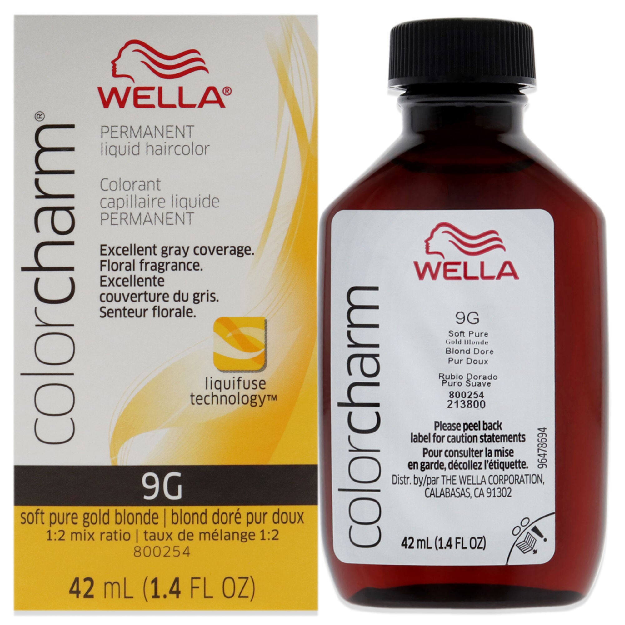 Color Charm Permanent Liquid Hair Color - 9G Soft Pure Gold Blonde by ...