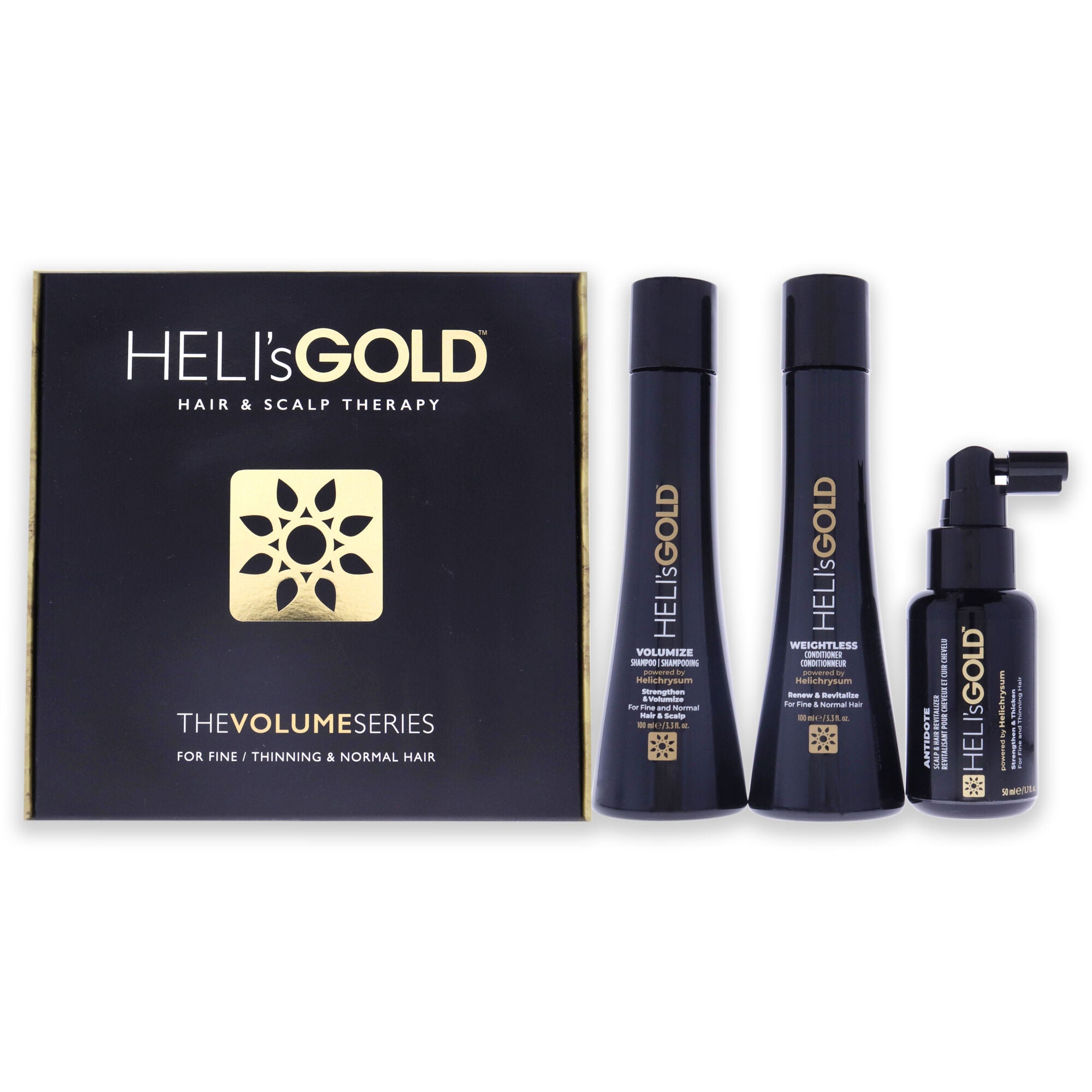 The Volume Series Travel Kit by Helis Gold for Unisex - 3 Pc Set ...