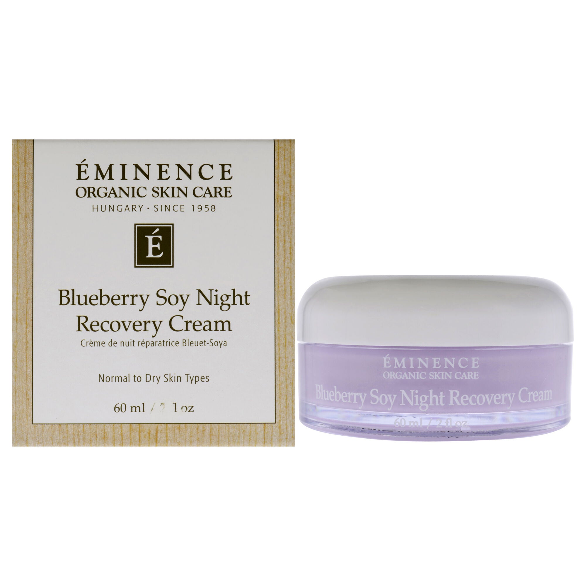 Blueberry Soy Night Recovery Cream by Eminence for Unisex - 2 oz Cream ...