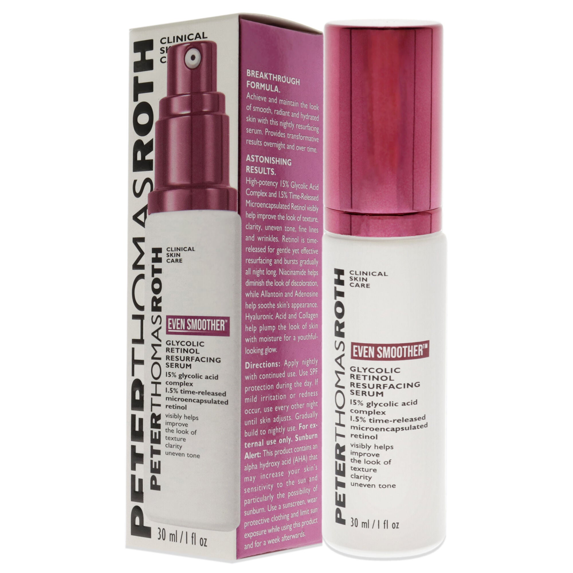 Even Smoother Glycolic Retinol Resurfacing Serum by Peter Thomas Roth ...