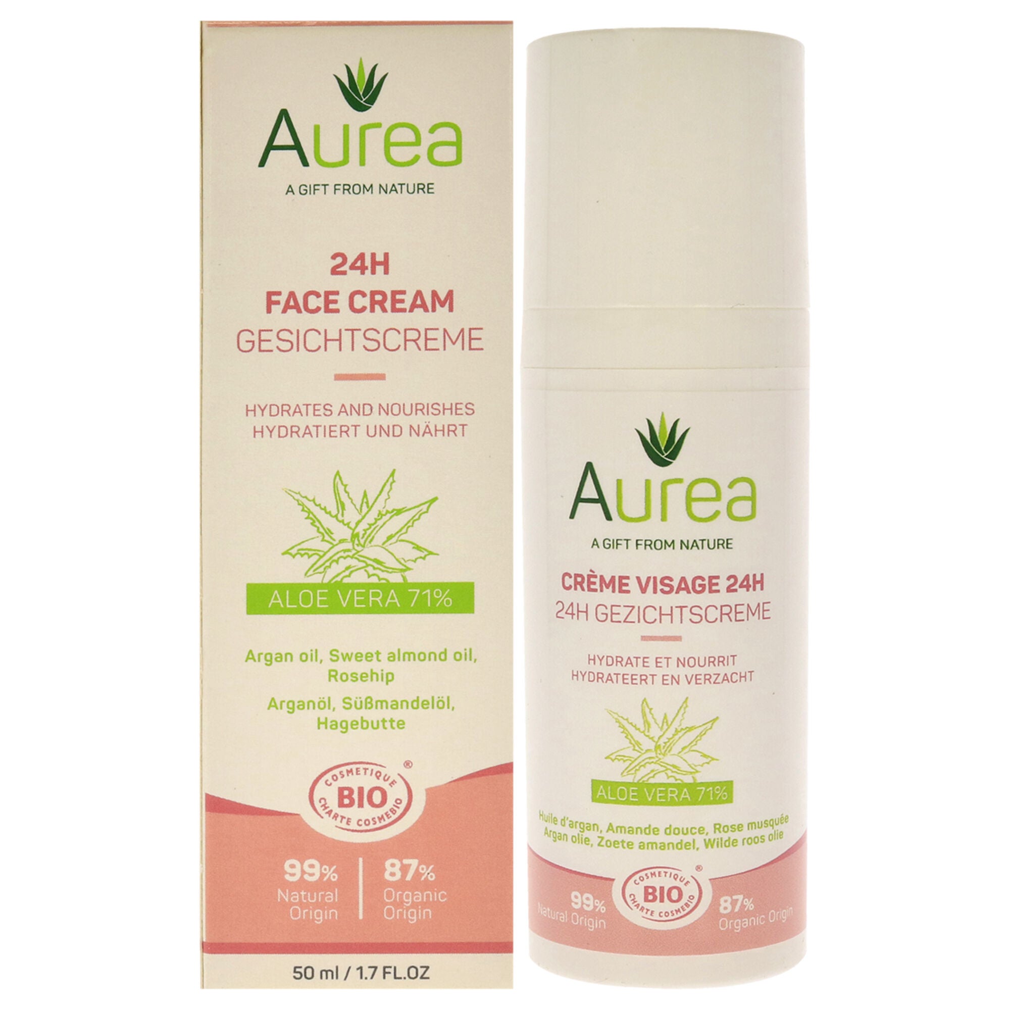 24H Face Cream by Aurea for Unisex - 1.7 oz Cream | Catherines