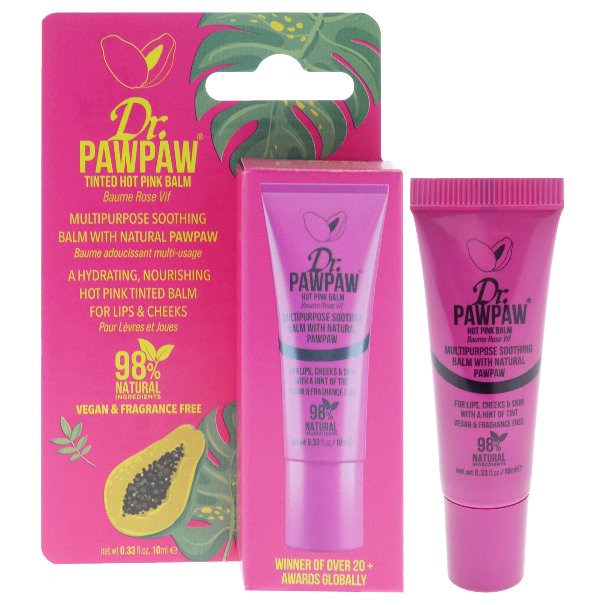 Multipurpose Tinted Balm - Hot Pink by Dr. PawPaw for Women - 0.33 oz ...