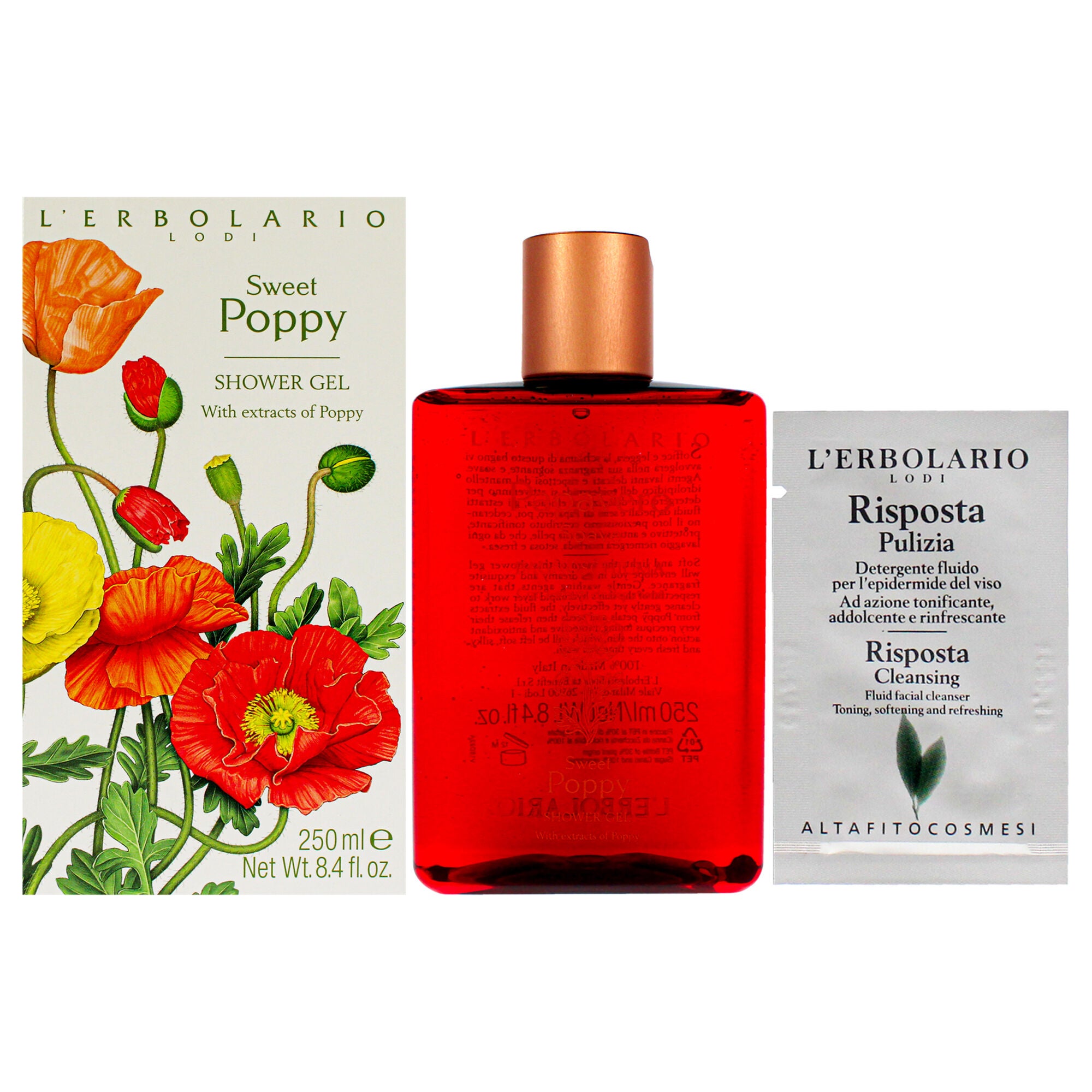 Sweet Poppy Shower Gel by LErbolario for Women - 8.4 oz Shower Gel ...