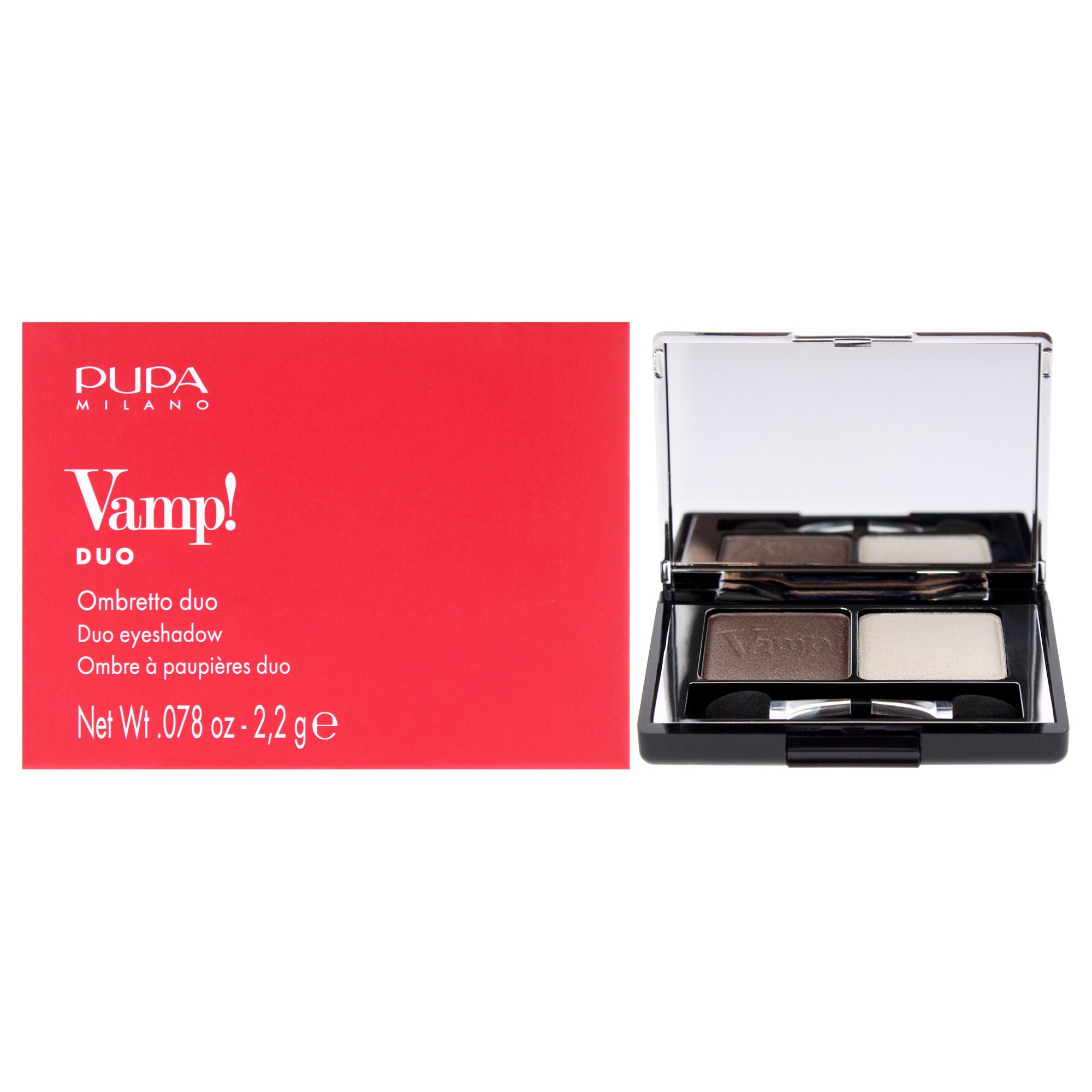 Vamp! Compact Duo Eyeshadow - 008 Cream Taupe by Pupa Milano for Women ...