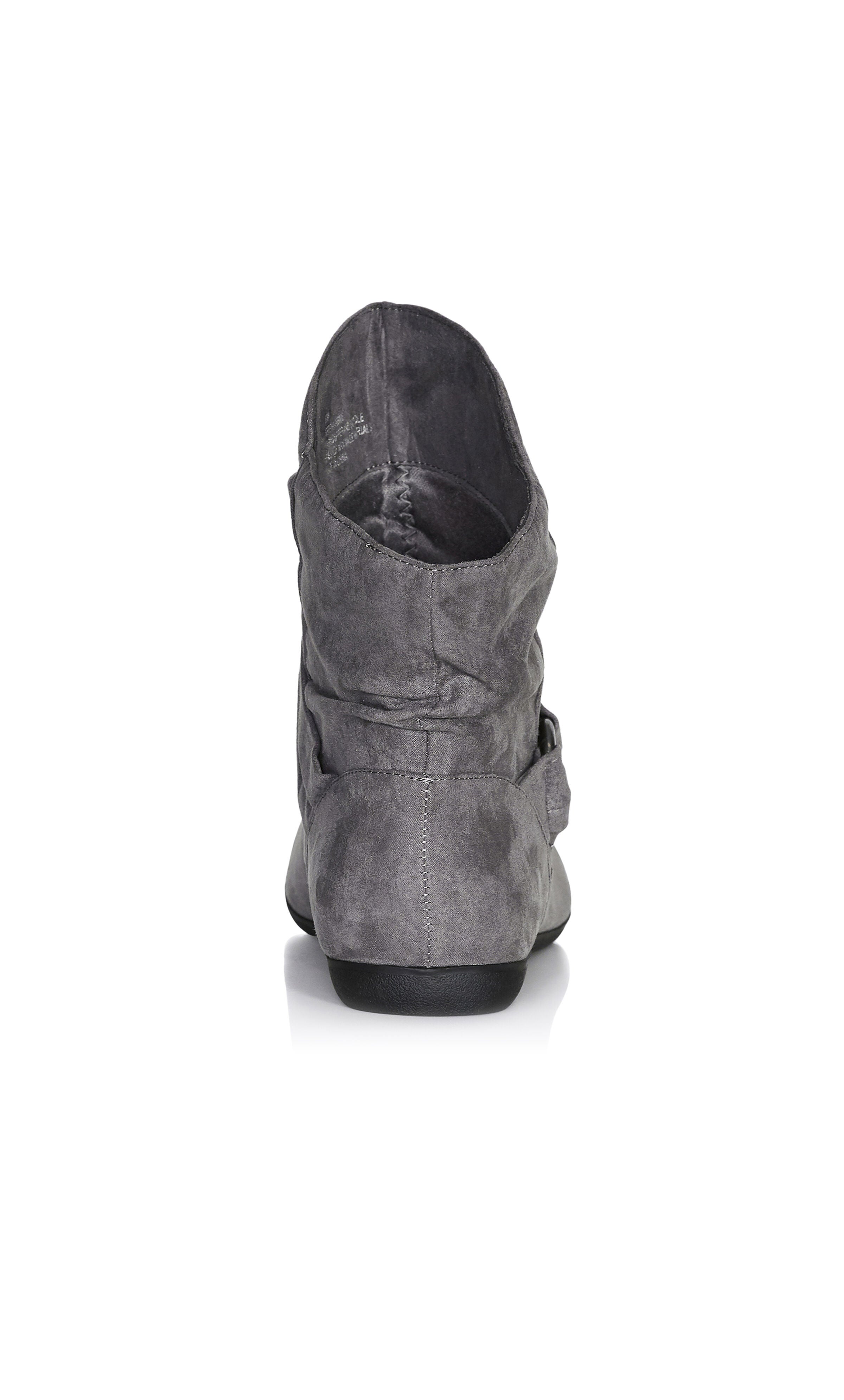 WIDE FIT Serena Ankle Boot - gray | Catherines
