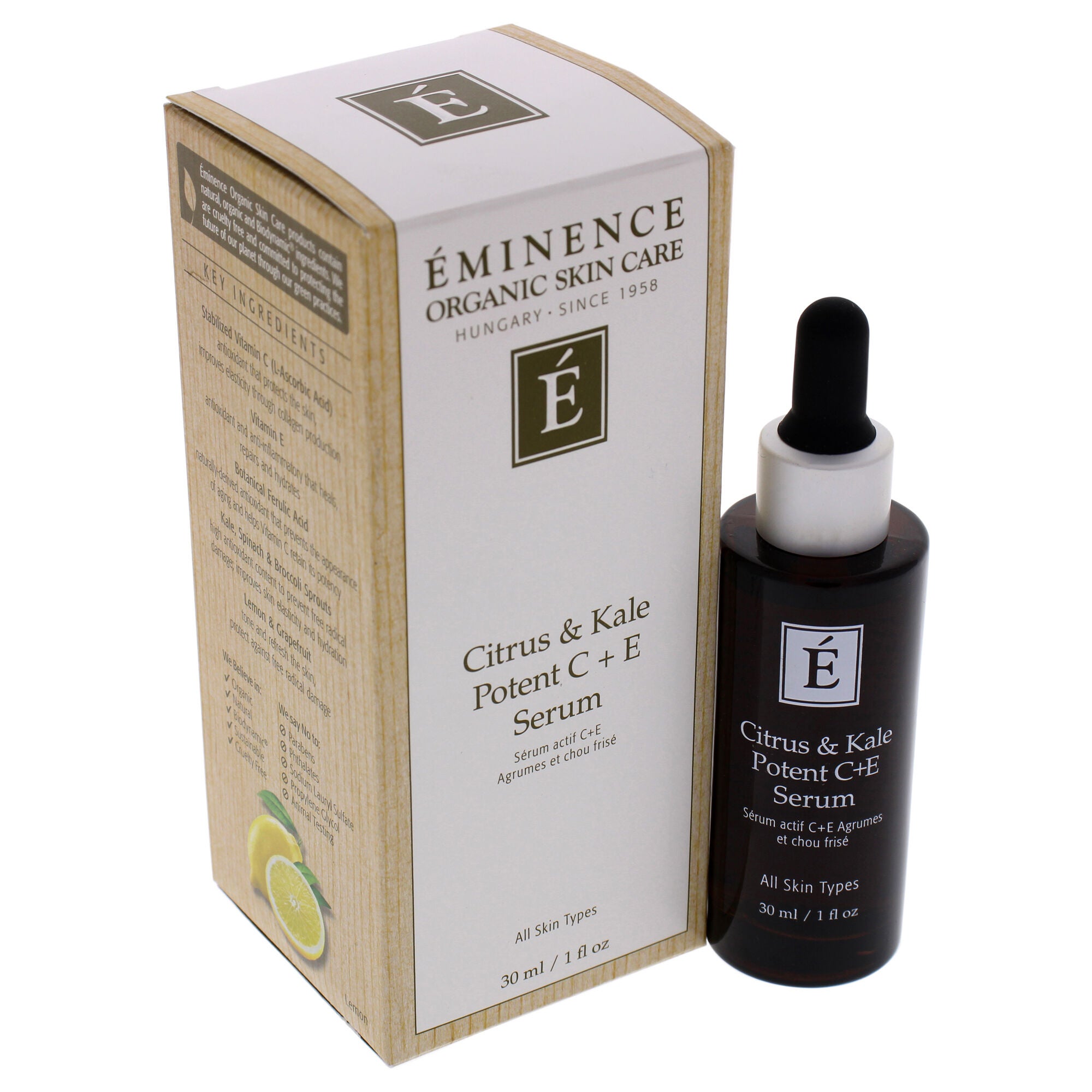 Citrus and Kale Potent C Plus E Serum by Eminence for Unisex - 1 oz ...