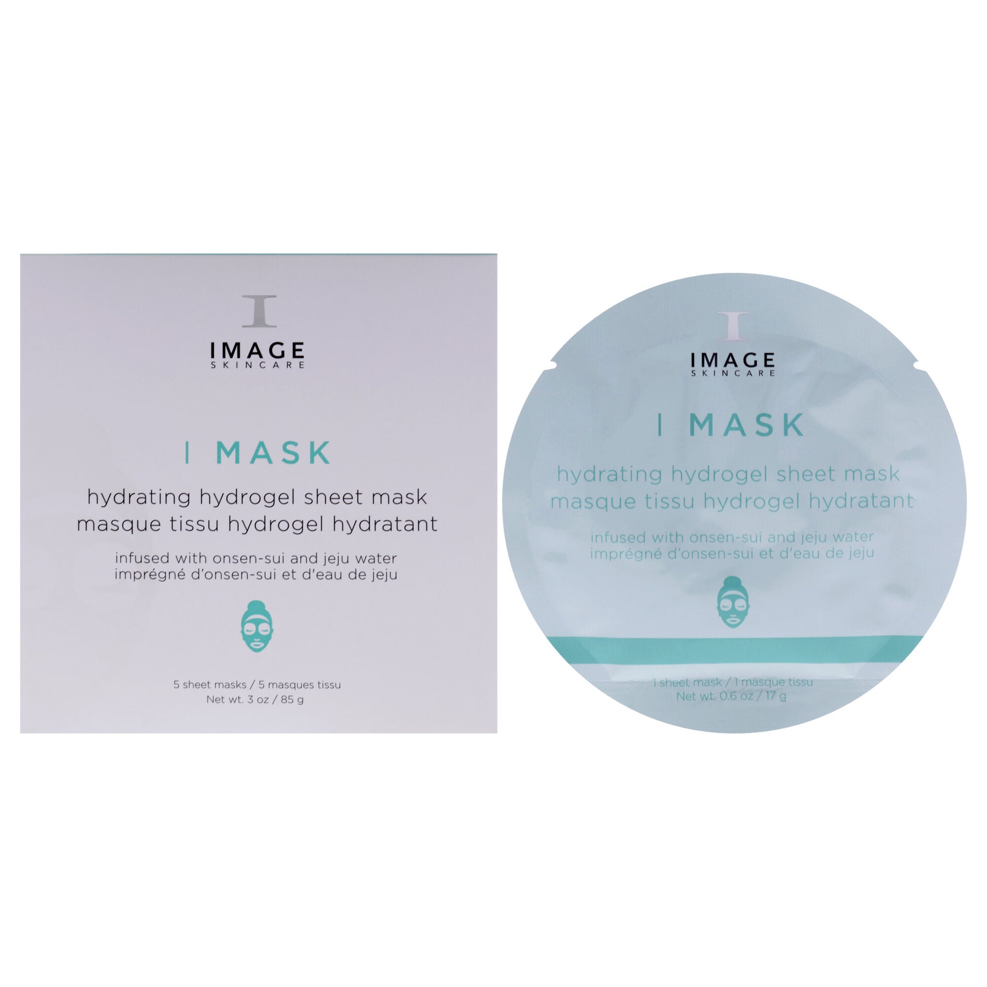 I Mask Hydrating Hydrogel Sheet Mask by Image for Women - 5 x 3 oz Mask ...