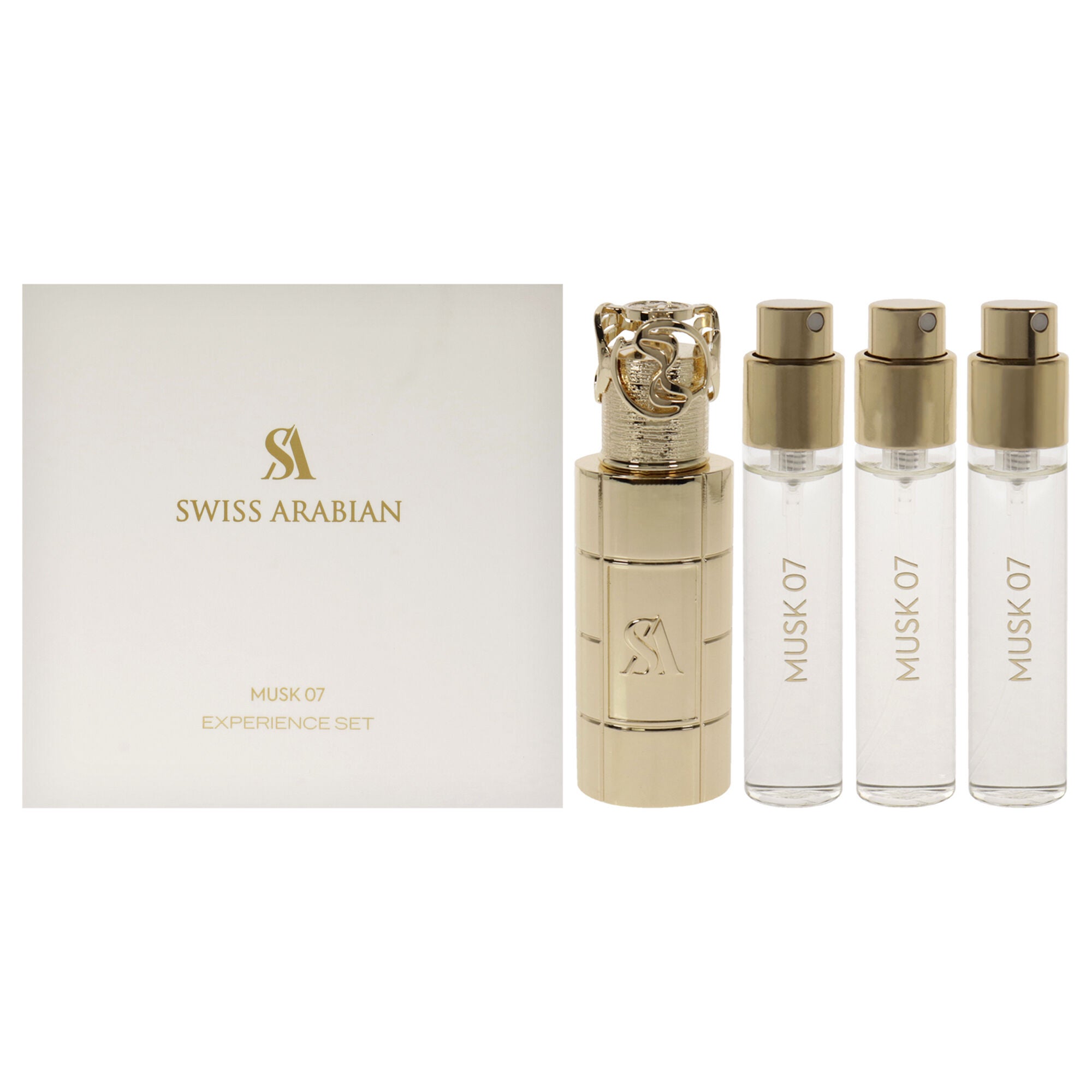 Musk 07 by Swiss Arabian for Unisex - 4 Pc Mini Gift Set 3 x 1oz ...