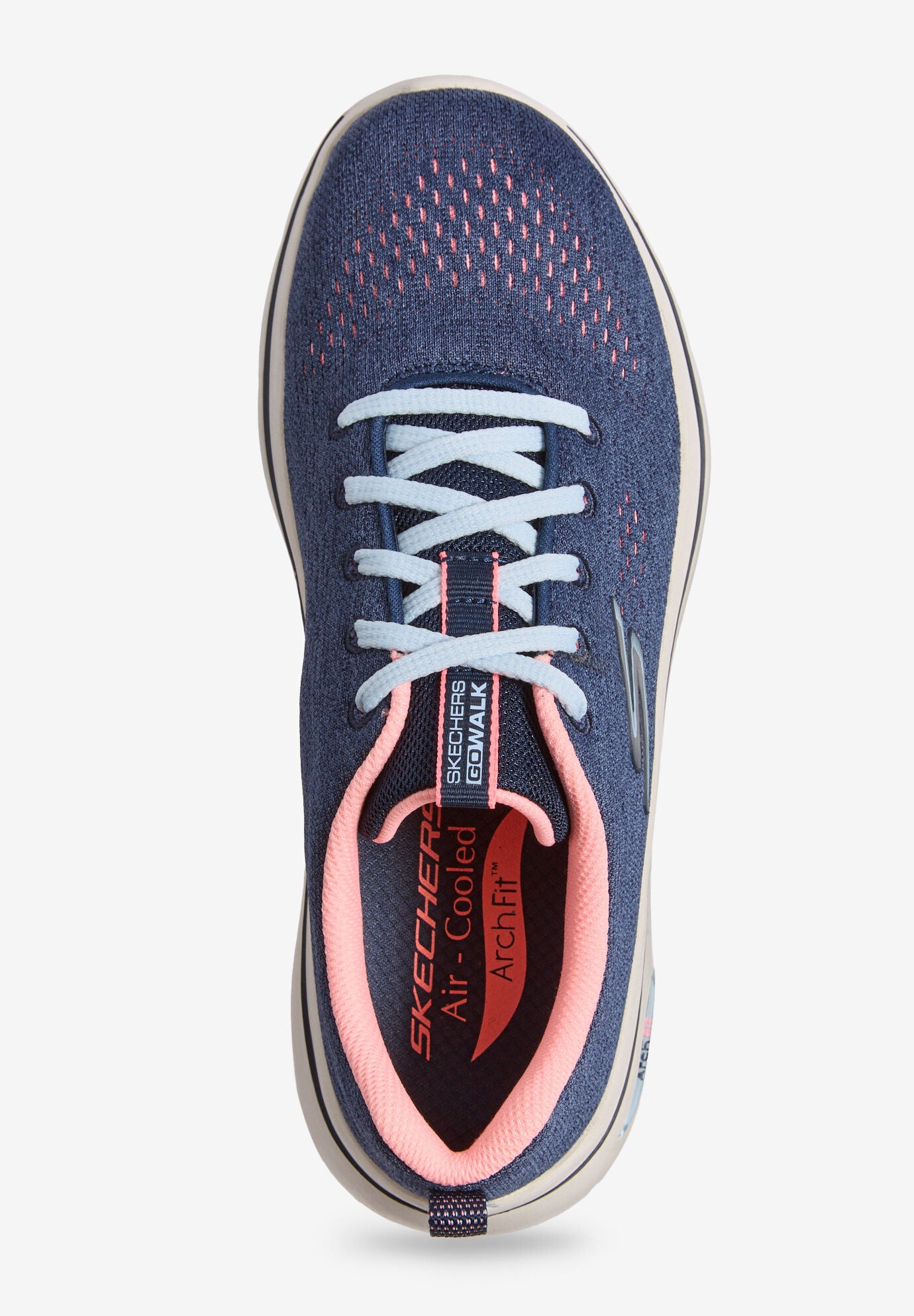 Skechers Arch Fit Lace Up Sneaker - Supportive Comfort, Black Aqua ...