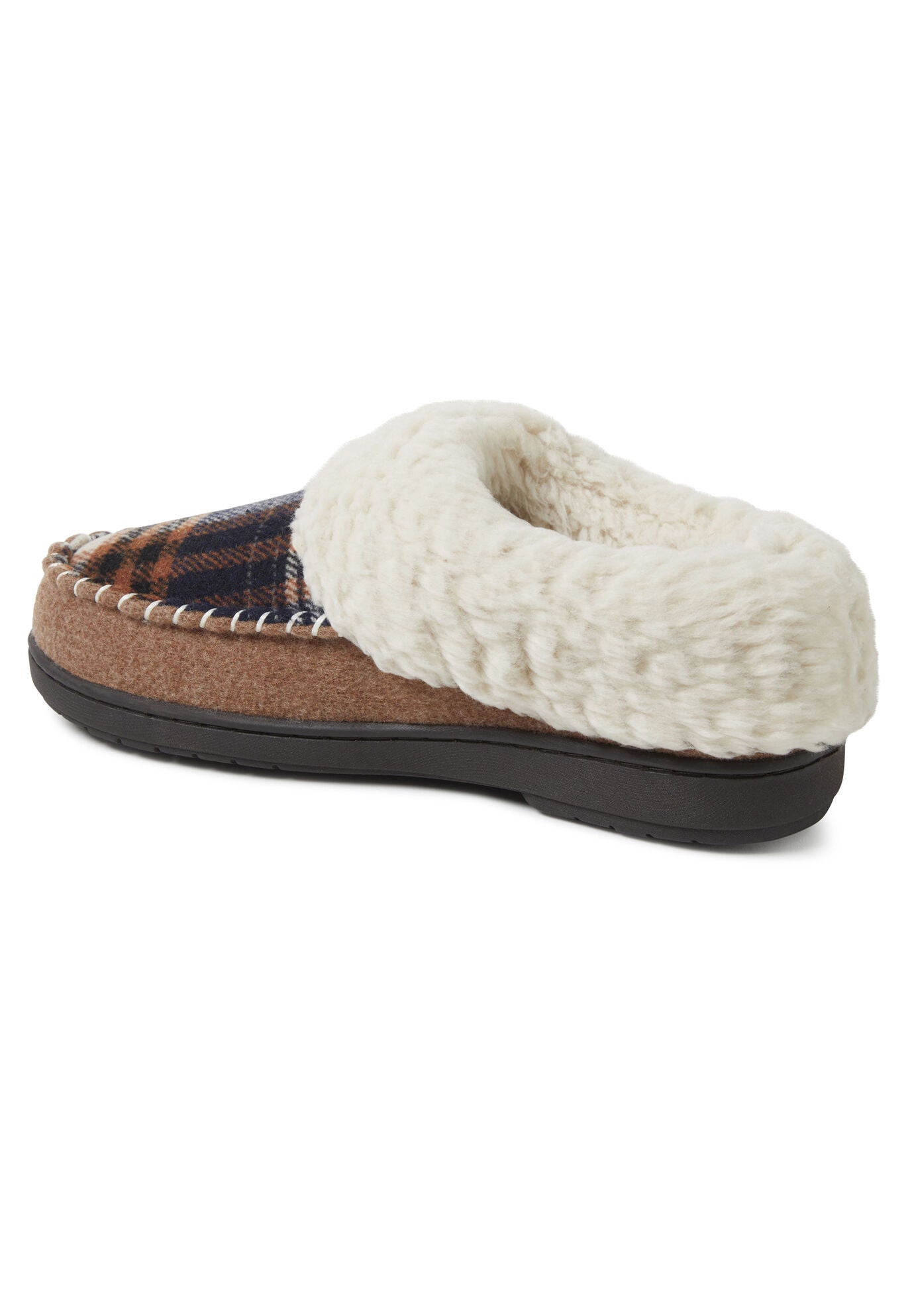 Elaine Wool Slippers - Cozy Flannel Lined, 4445714 | Catherines