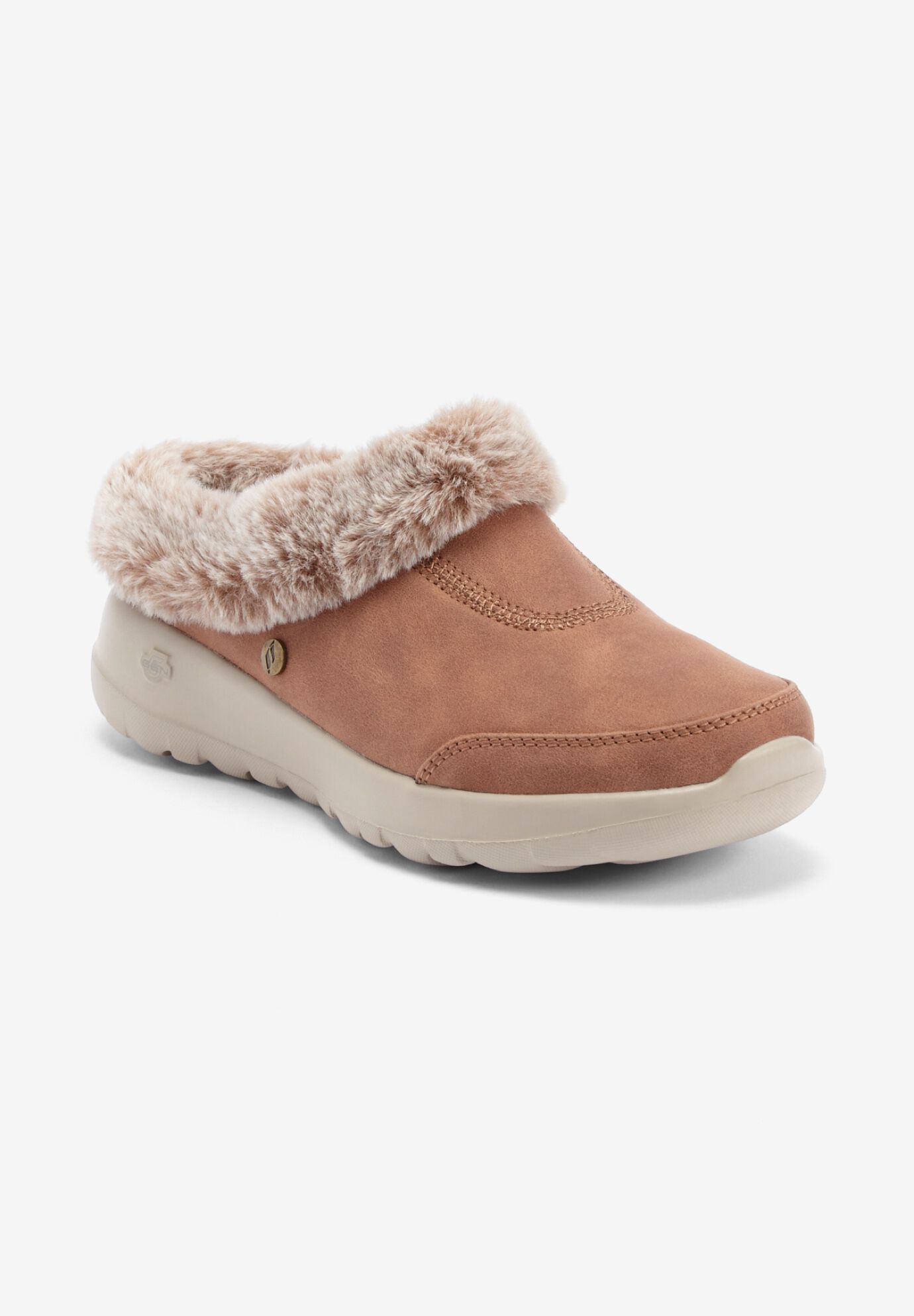 Water Resistant On the Go Joy Slipper, Chestnut | Catherines