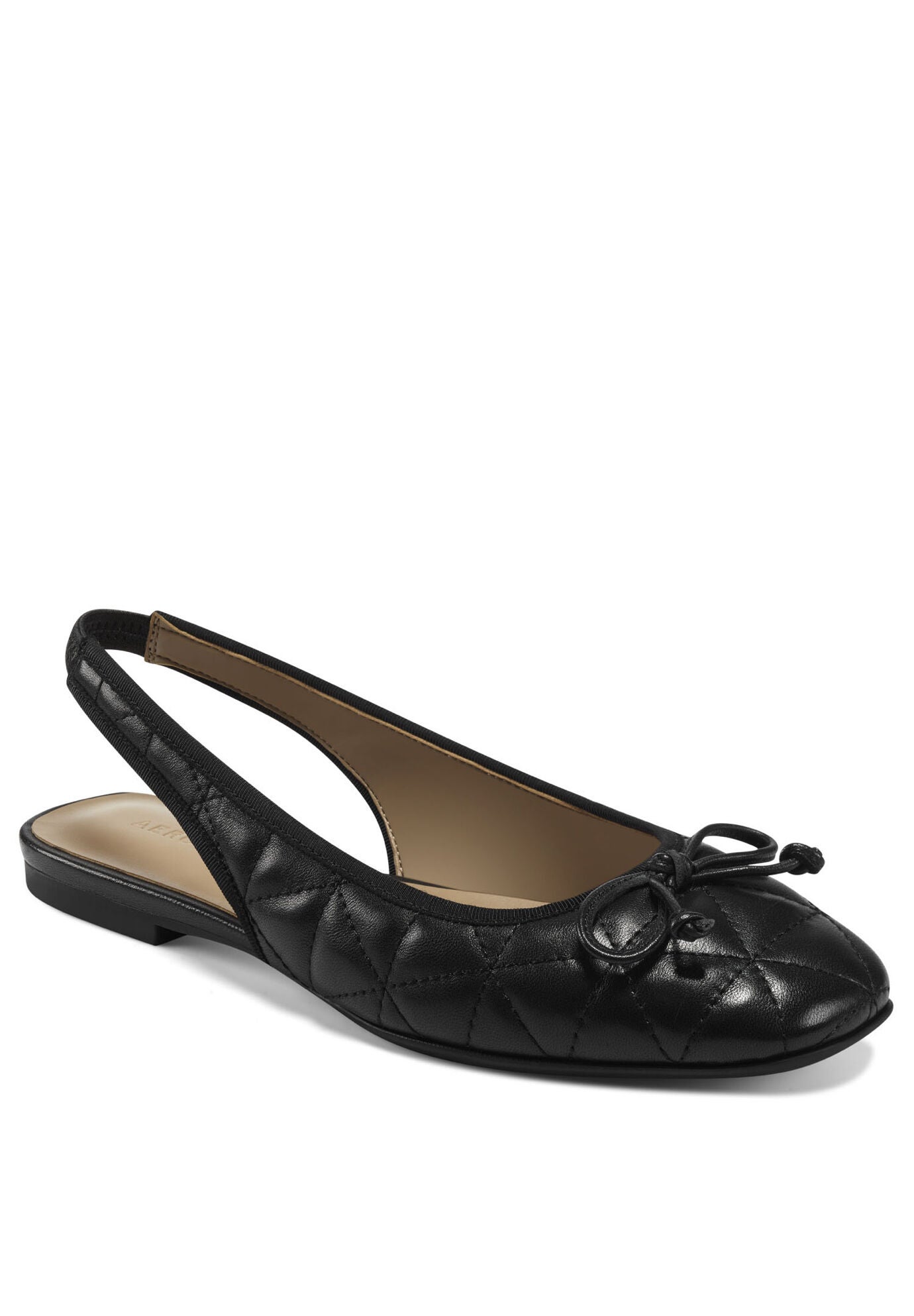 Catarina Slingback Flats - Versatile Quilted Flats, Black Quilted ...