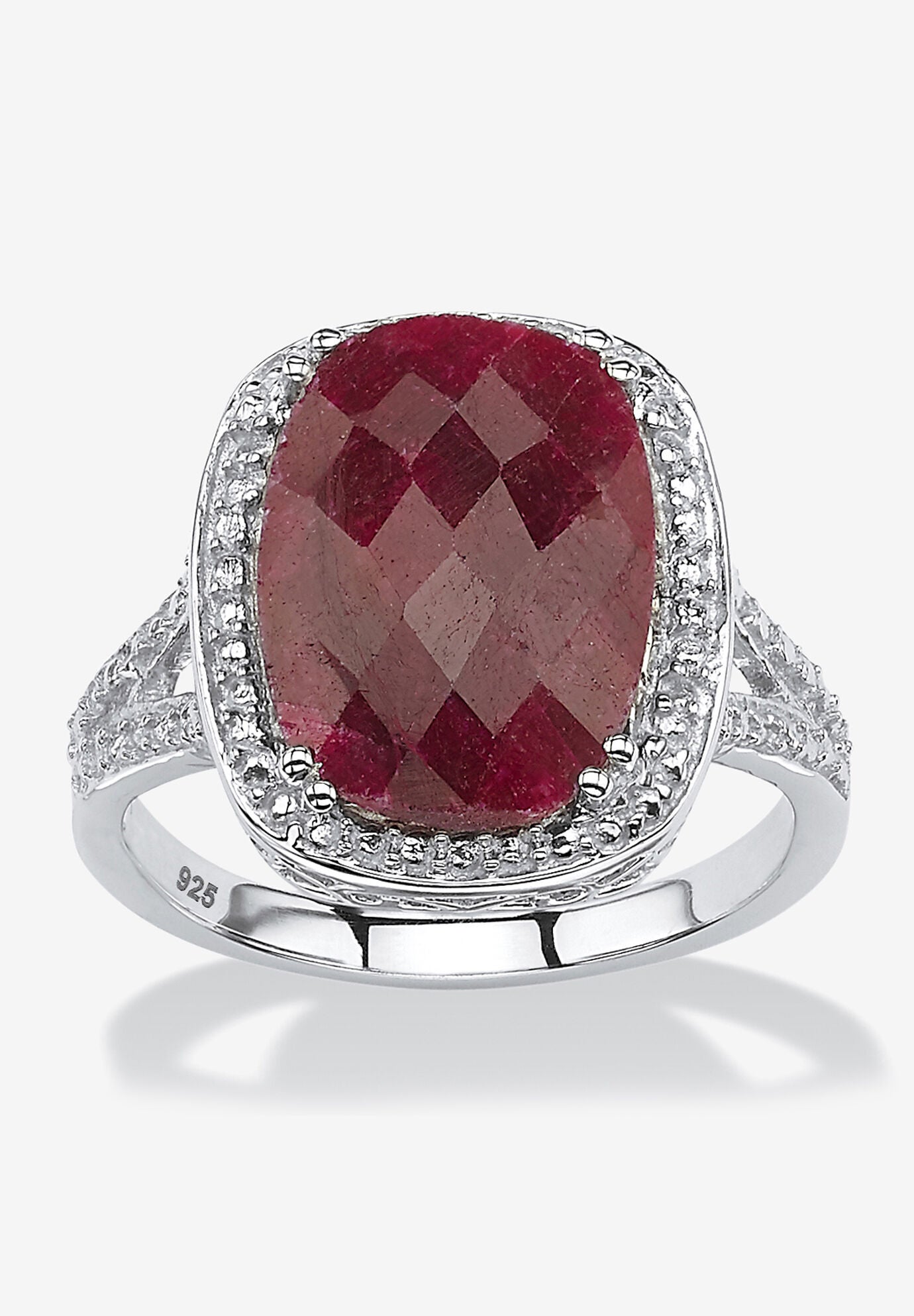 Ruby Split Shank Filigree Ring - Sterling Silver, 4434132 | Catherines