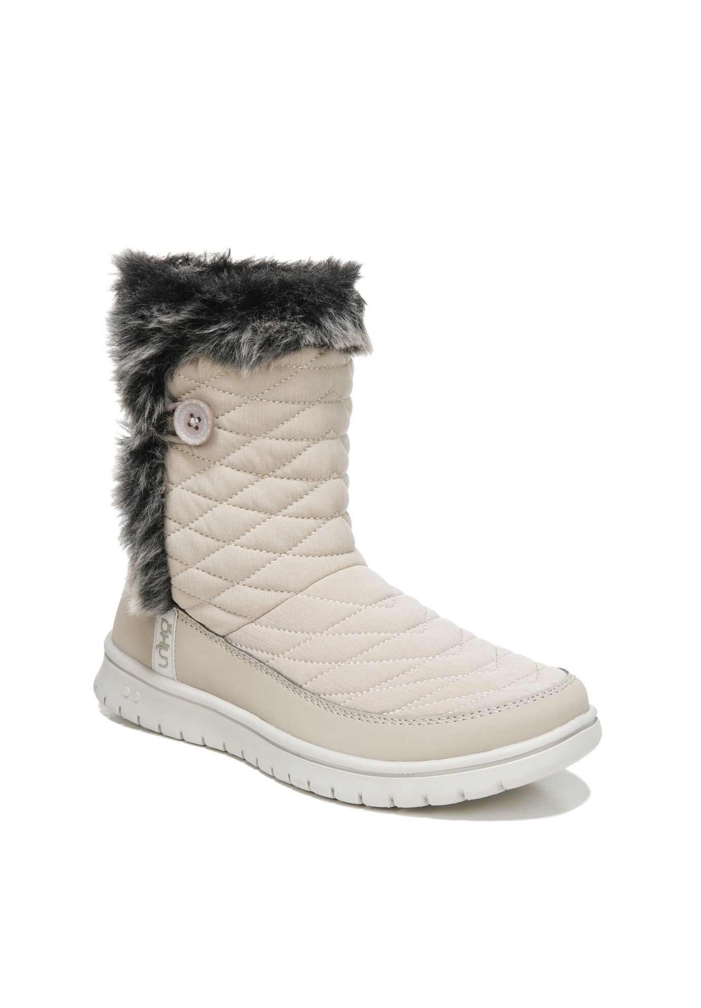 Cozy Shiver Bootie with Faux Fur Trim | Catherines