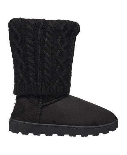 Warm Cozy Boot - Cold Weather Footwear, Black | Catherines