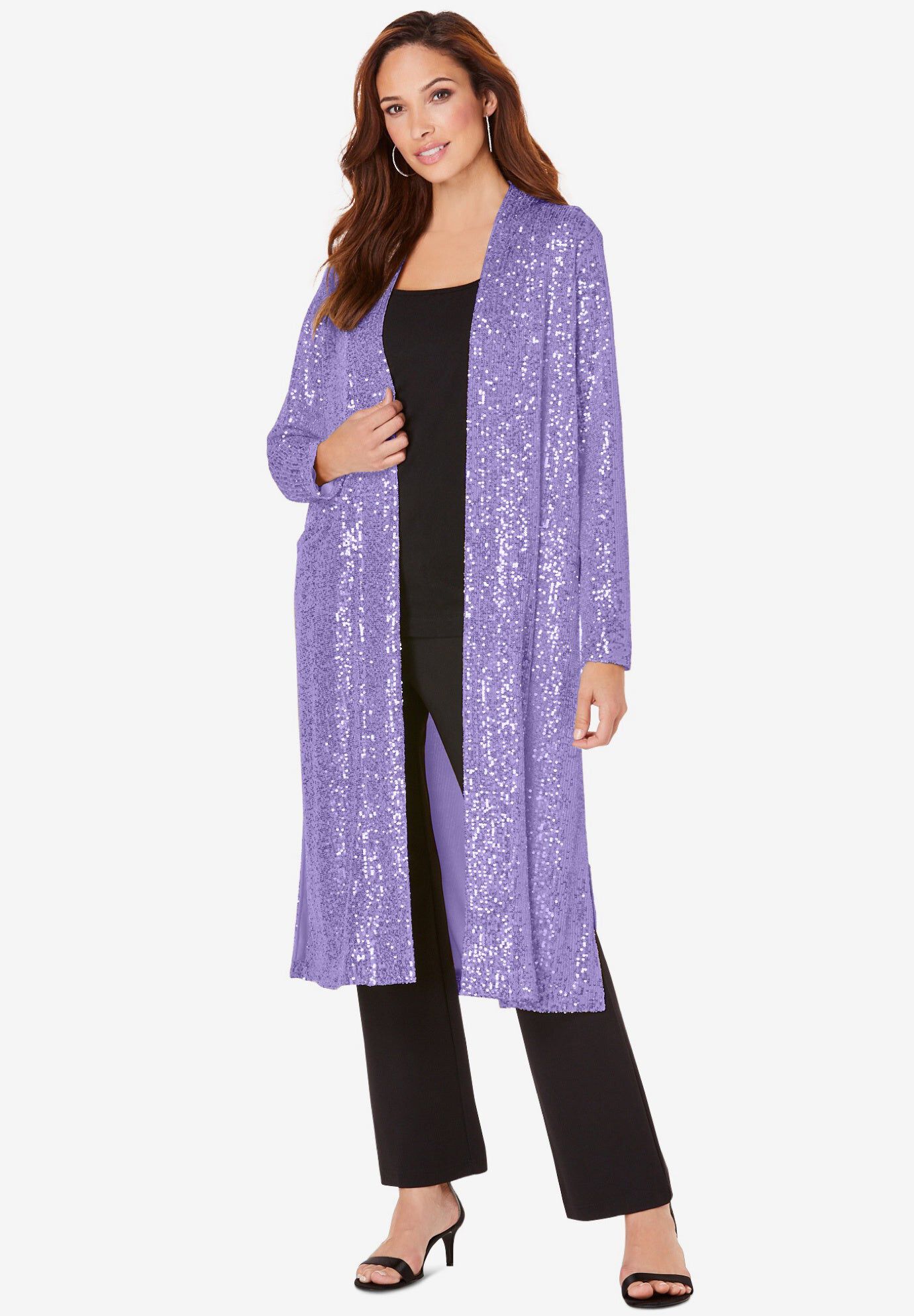 Plus Size Sequin Duster | Catherines