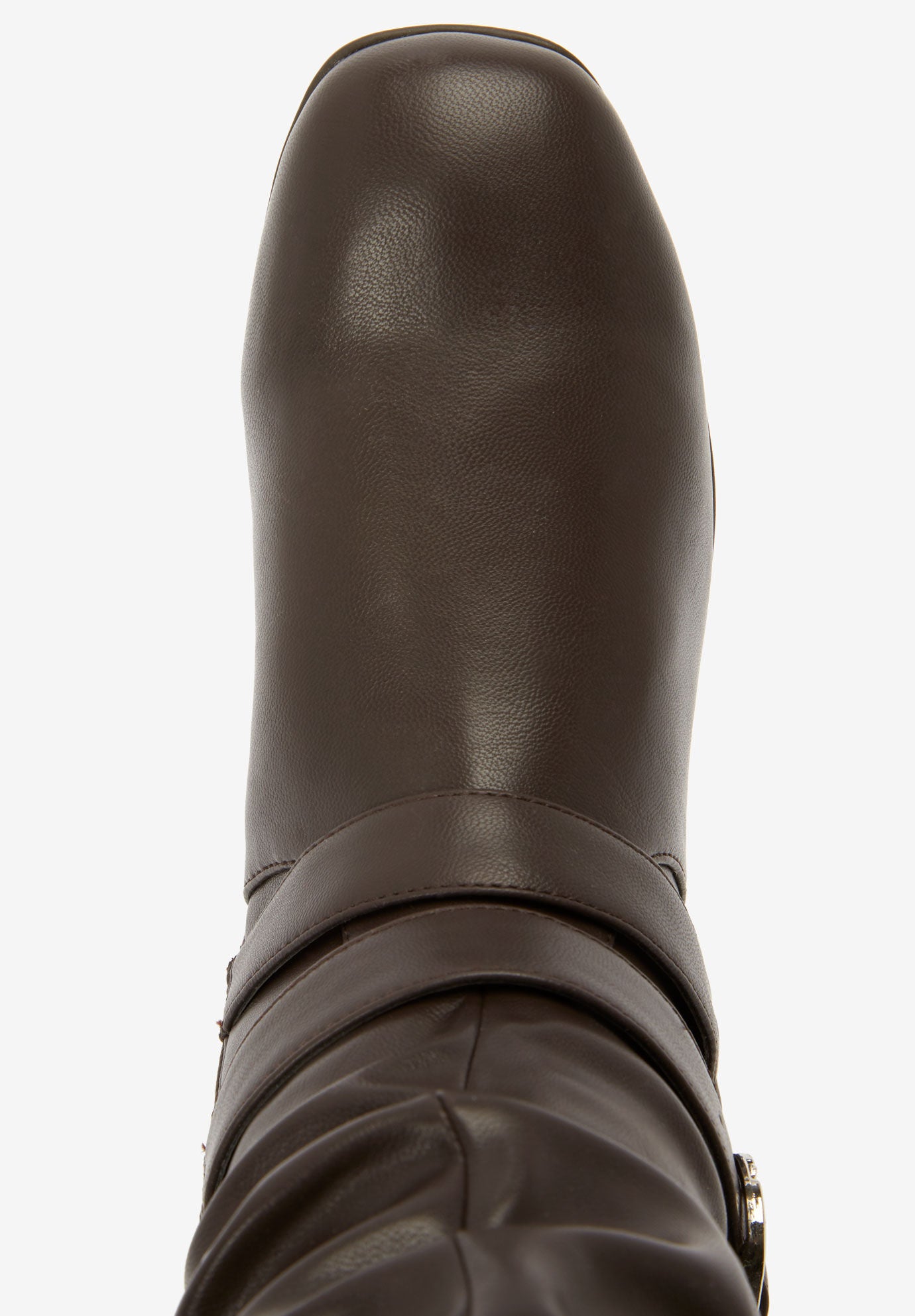 Wide Calf Boot With Scrunch Shaft - Arya, Black | Catherines