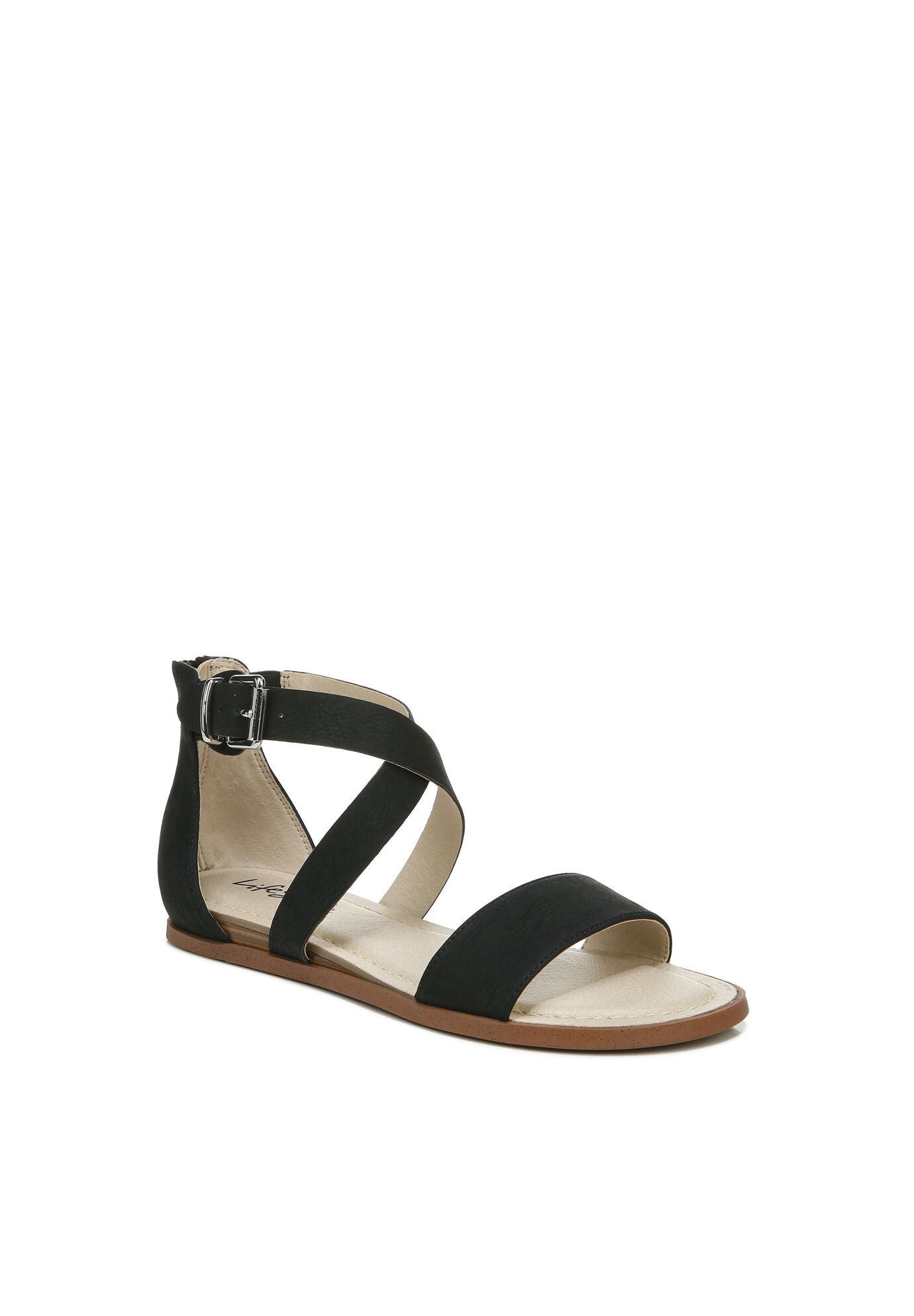 Riley Strappy Sandal - Open Toe, All-Day Support, 4432517 | Catherines