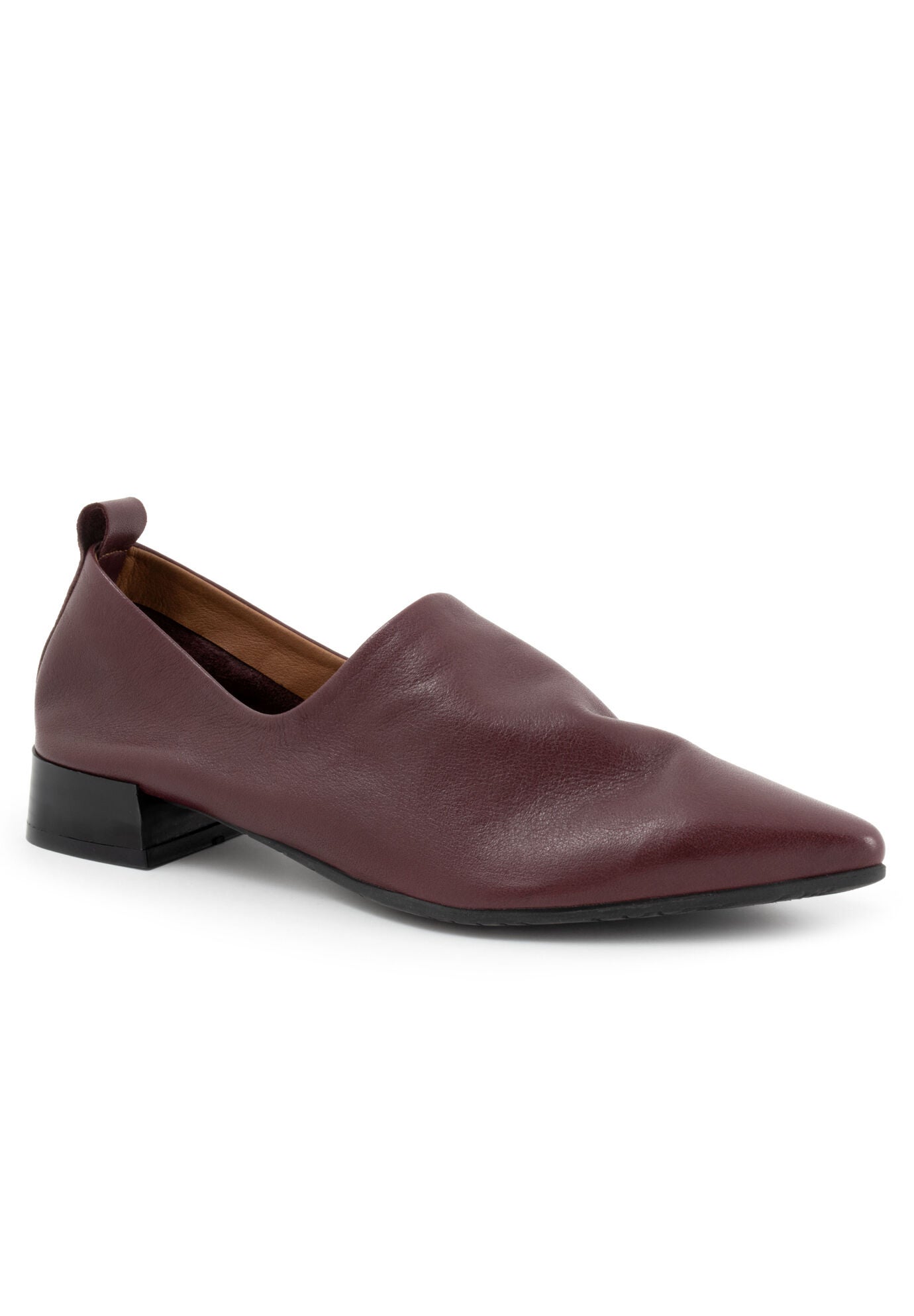 Dressy Flat Shoes Marley Model - Leather Upper, 4491445 | Catherines