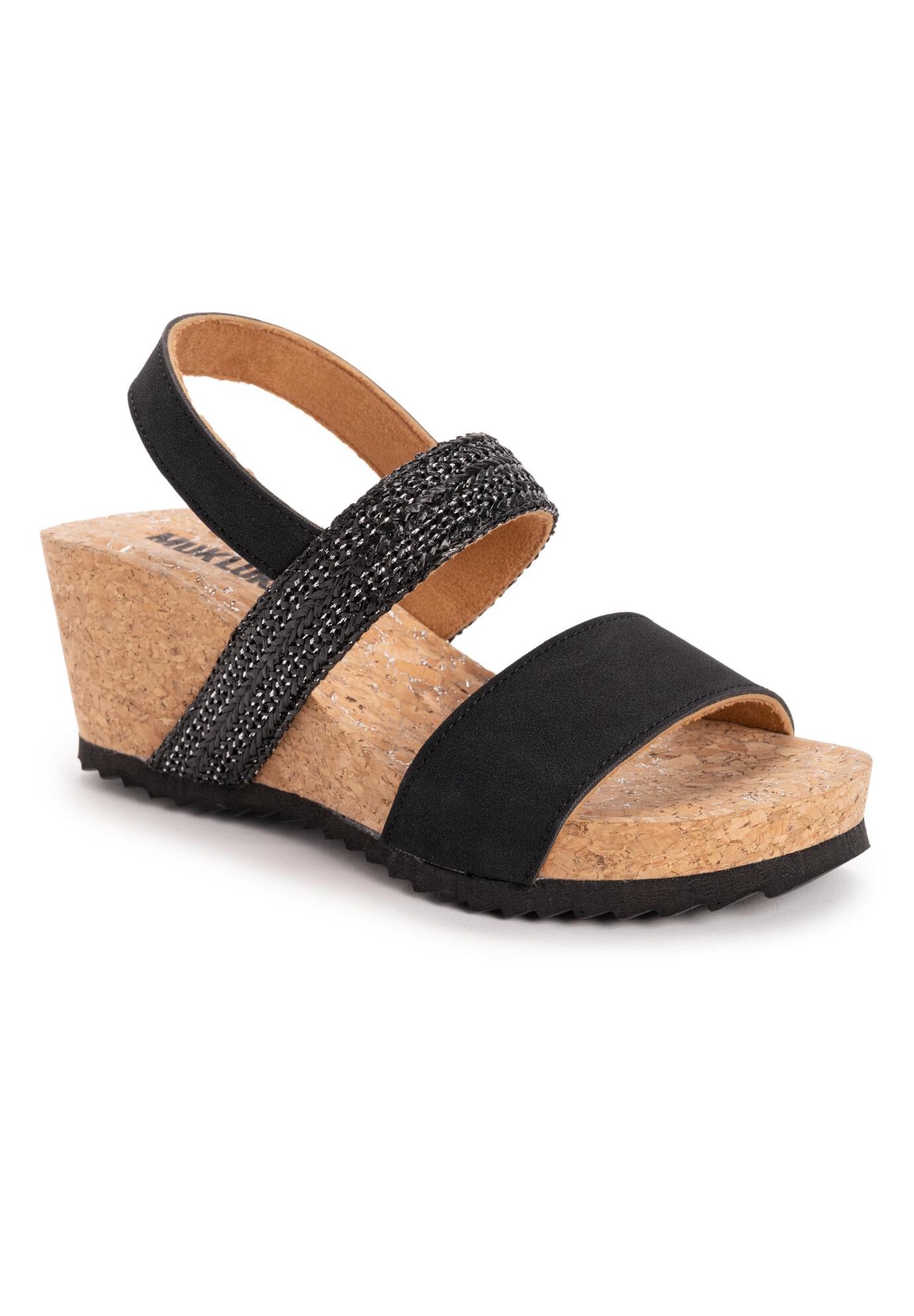 Wendy Wedge Sandal - Comfortable Slingback Design, 4502030 | Catherines