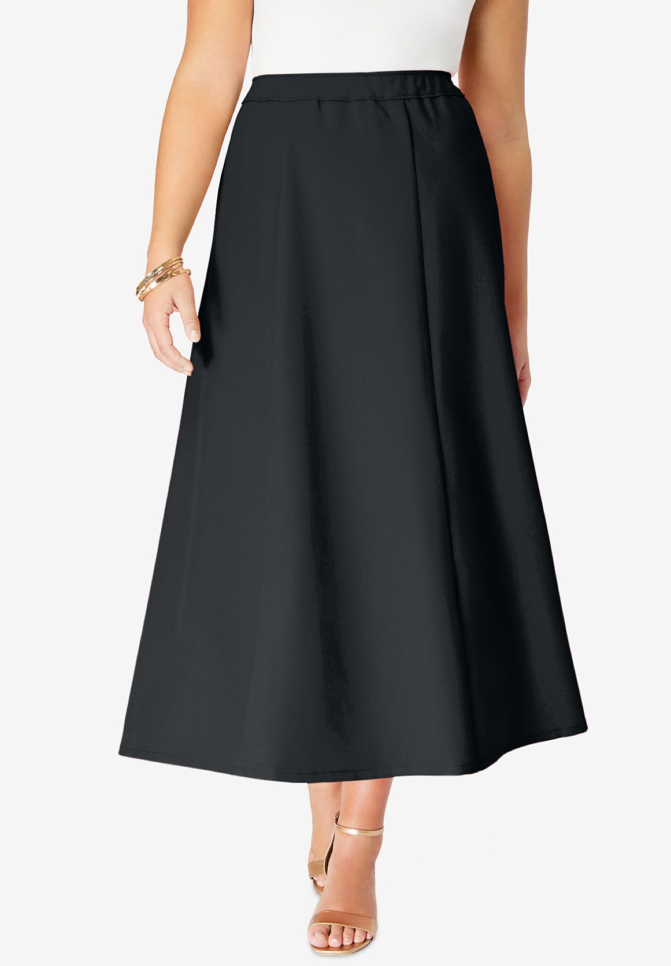 Plus Size Bend Over® A Line Skirt | Catherines