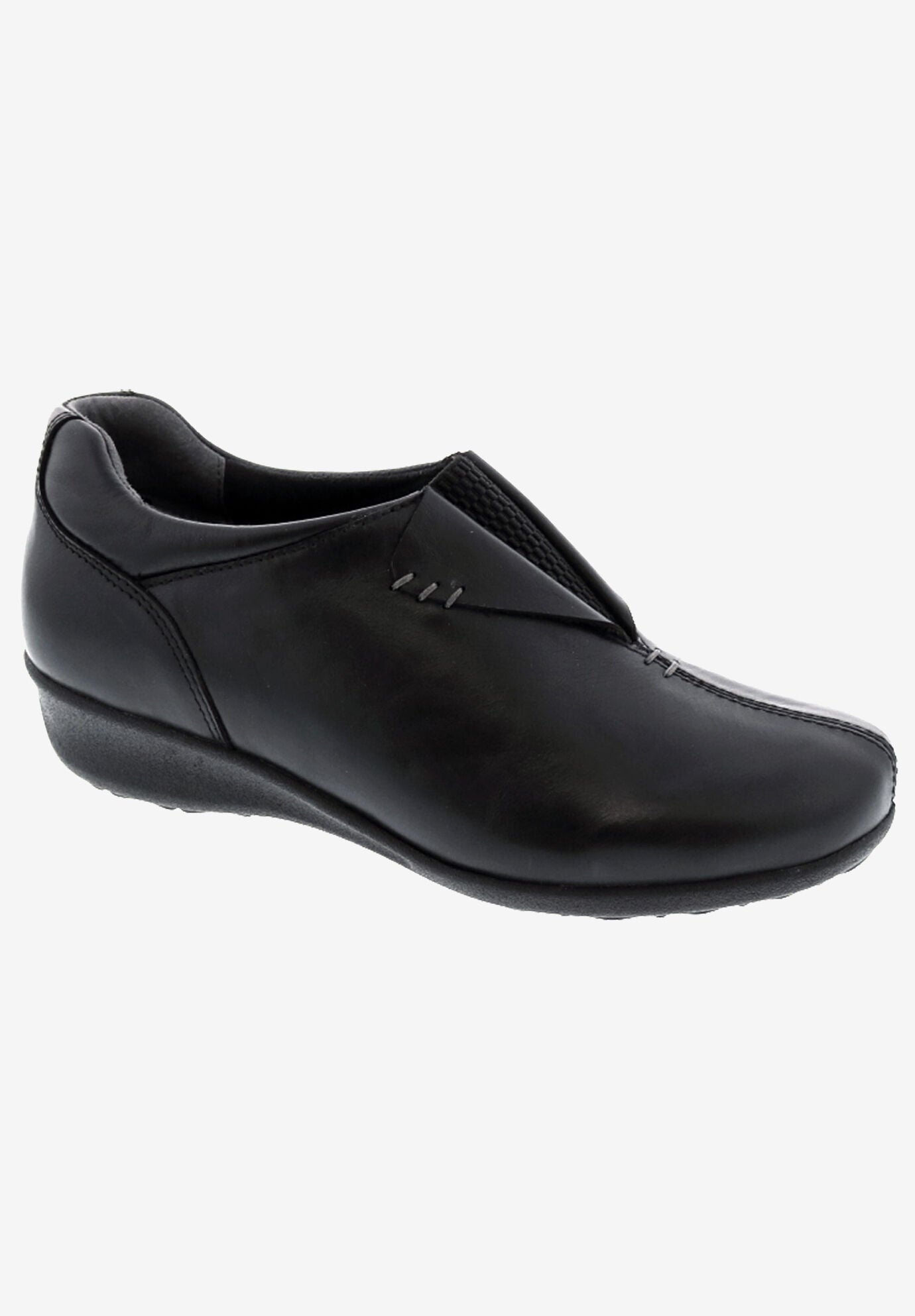 Women's Leather Drew Naples Flats, Black | Catherines